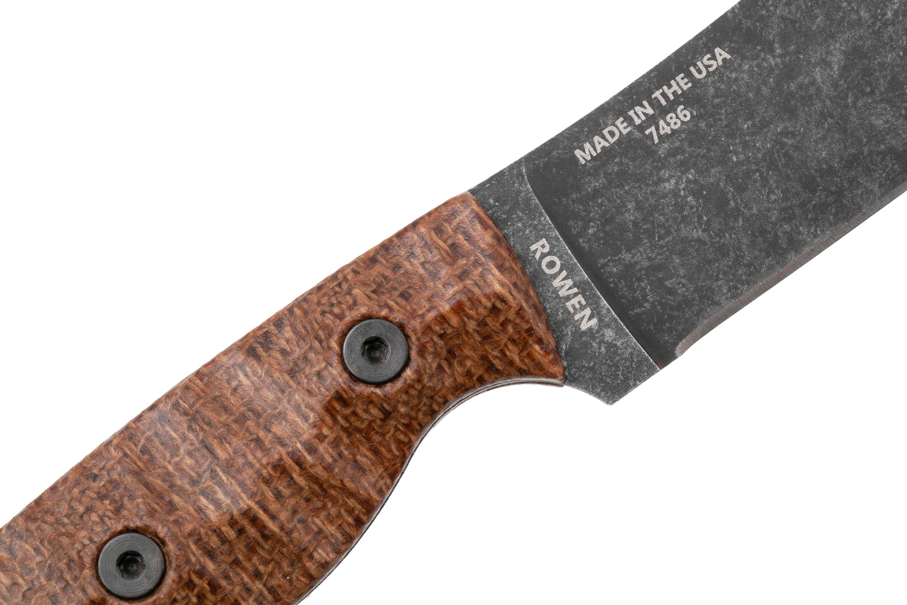 ESEE JG5, ESEE-JG5-BM, 1095 Stonewashed Black Oxide, Brown Burlap ...