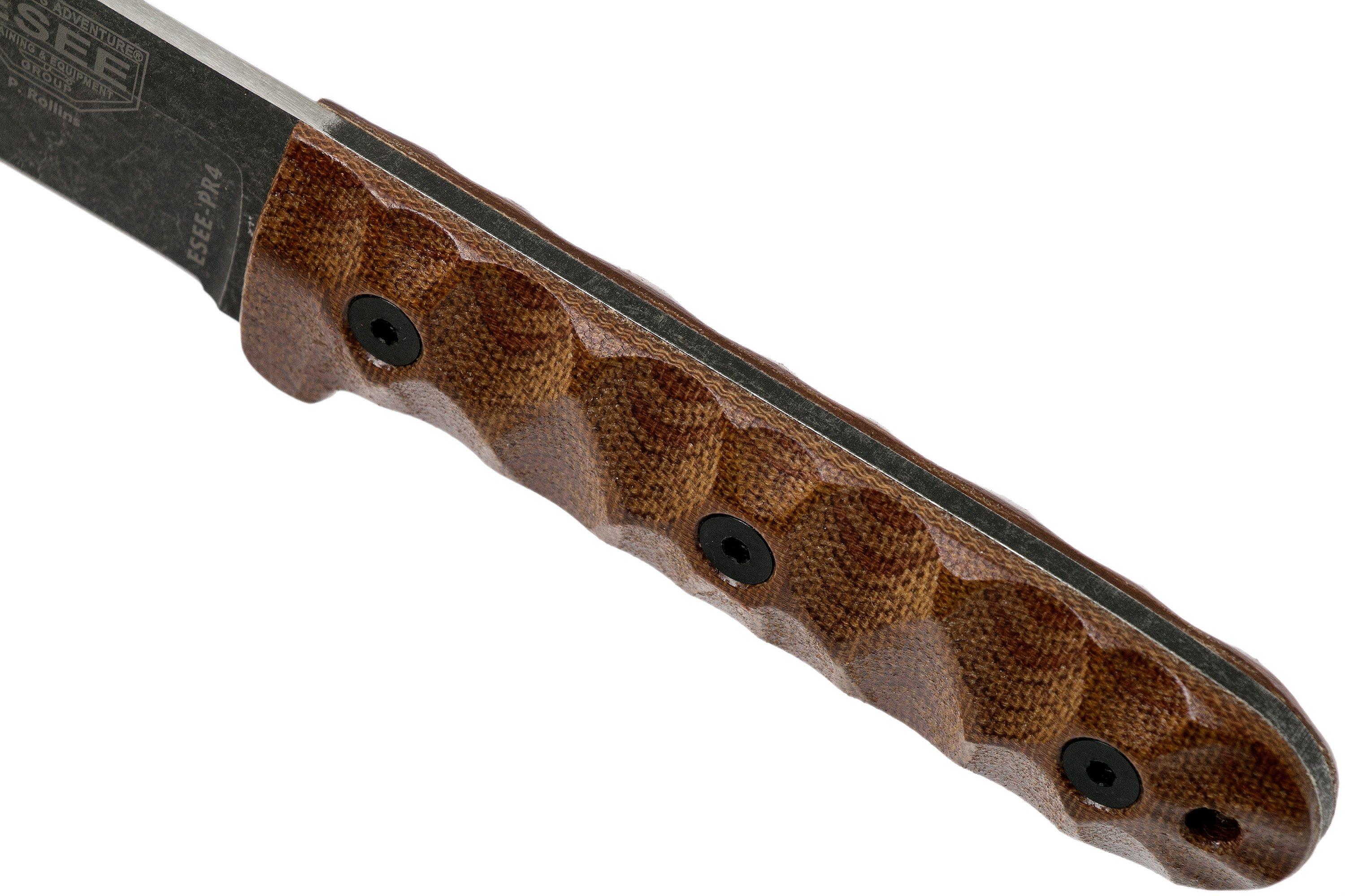 ESEE PR4 Camp-Lore bushcraft knife, Patrick Rollins design ...