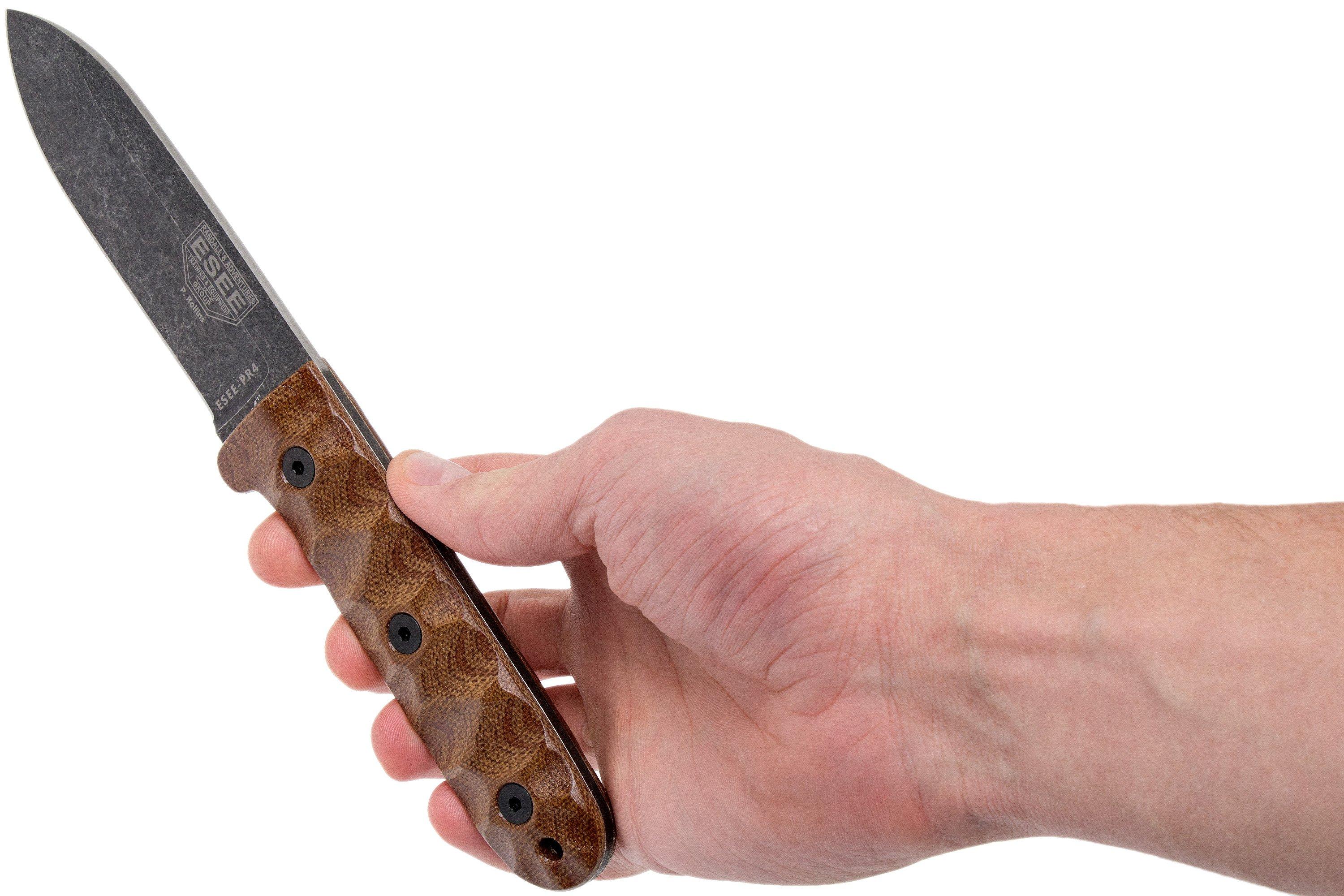 ESEE PR4 Camp-Lore bushcraft knife, Patrick Rollins design ...