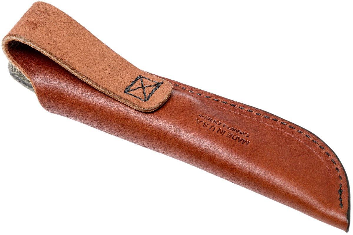 ESEE RB3 Bolieu Camp-Lore, scandi grind, leather sheath, Reuben Bolieu ...