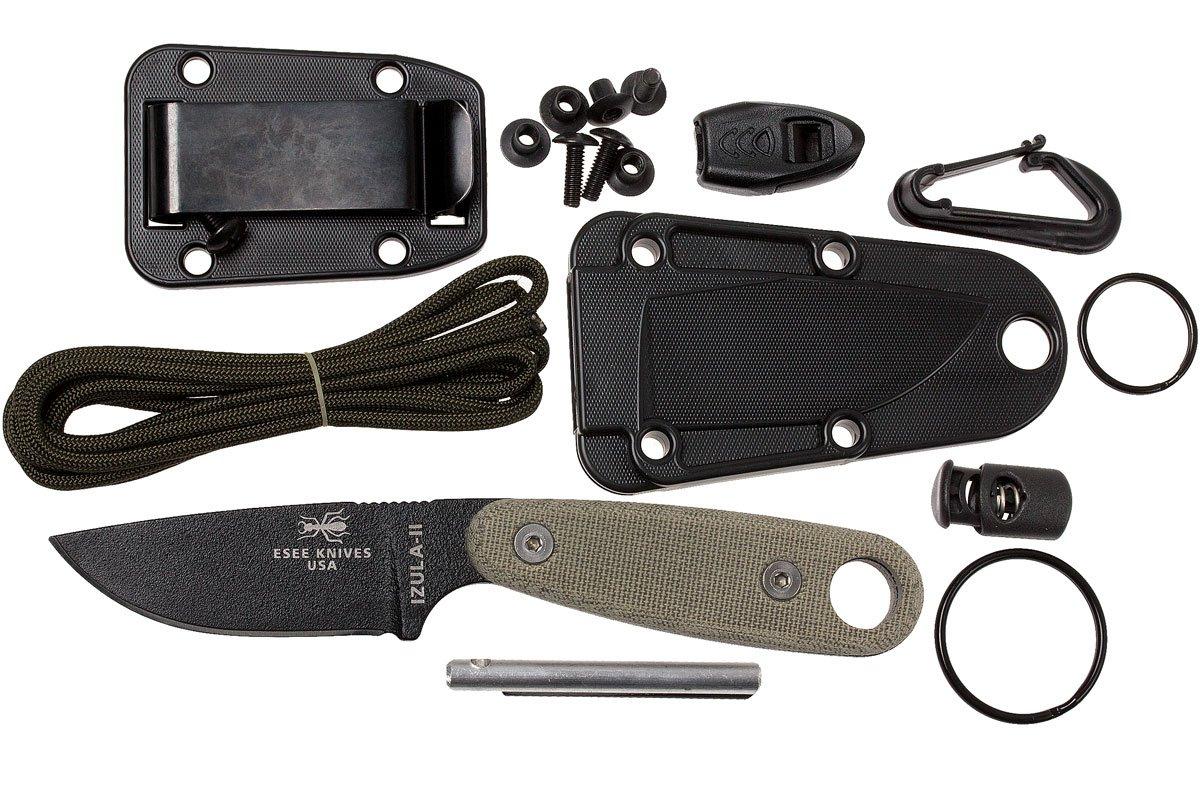 ESEE Knives Izula II Kit black, IZULA-II-B-KIT | Advantageously ...
