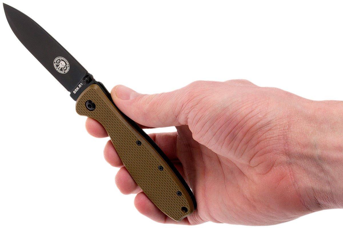 Esee Knives Zancudo D2 Coyote Brown Black Brkr2cbb Pocket Knife