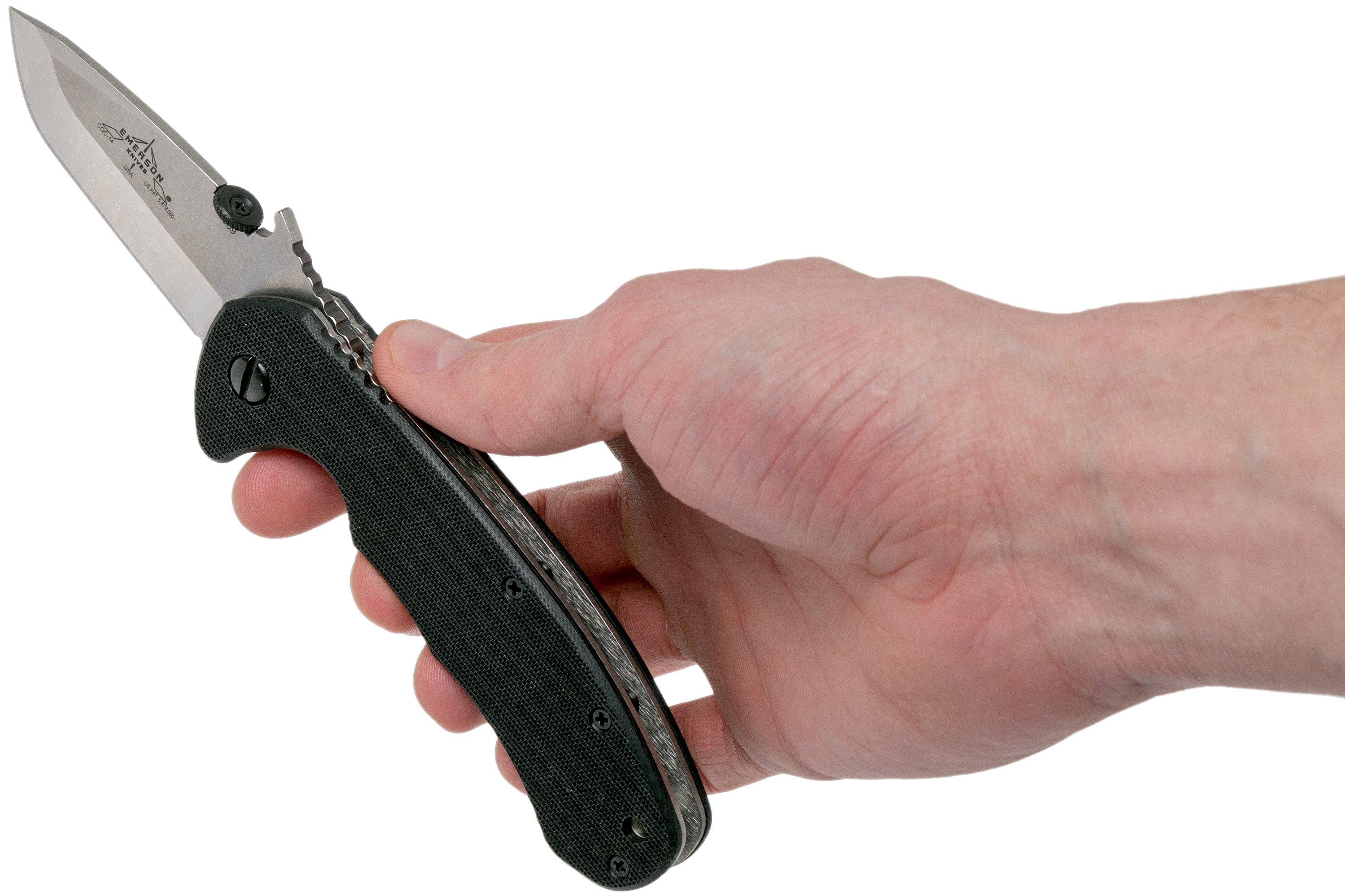 Emerson CQC-14-SF Snubby, stonewashed et noir | Achetez à prix ...