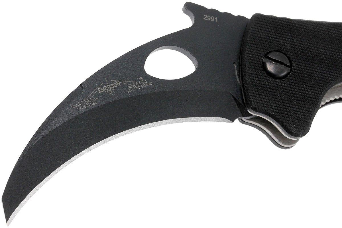 Emerson Super Karambit BT, black | Advantageously shopping at ...