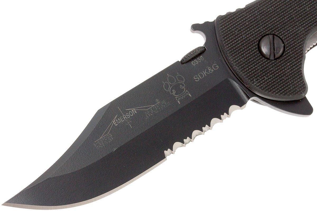 Emerson Sheepdog Bowie Black, BTS Serrated | Advantageously shopping at ...