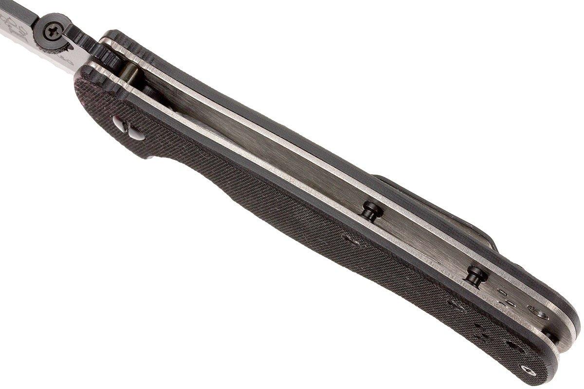 Emerson Sheepdog Spearpoint Black, BTS Serrated | Advantageously ...