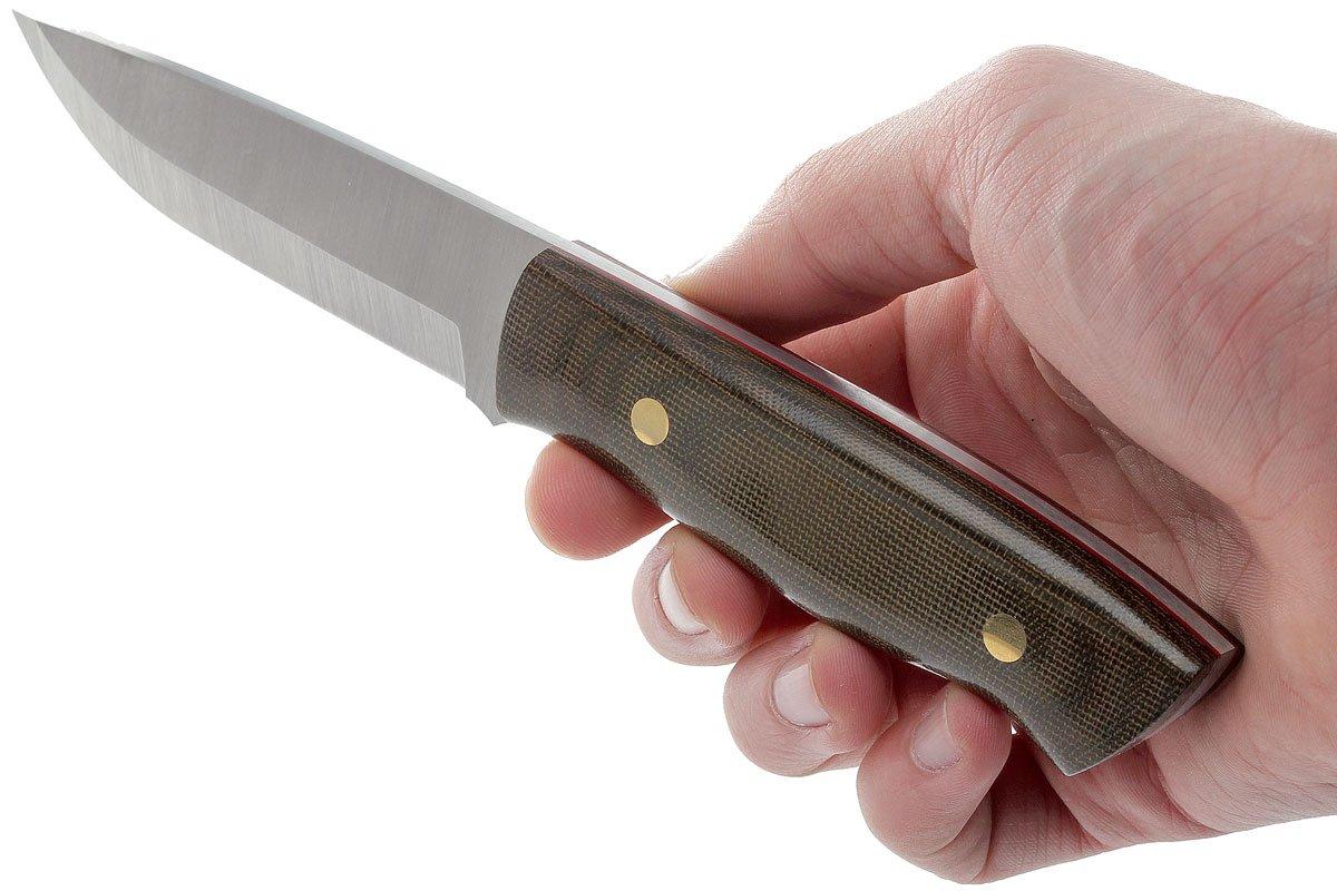 EnZo Trapper 95 - O1 Scandi - Green Canvas Micarta - 2014-813 ...