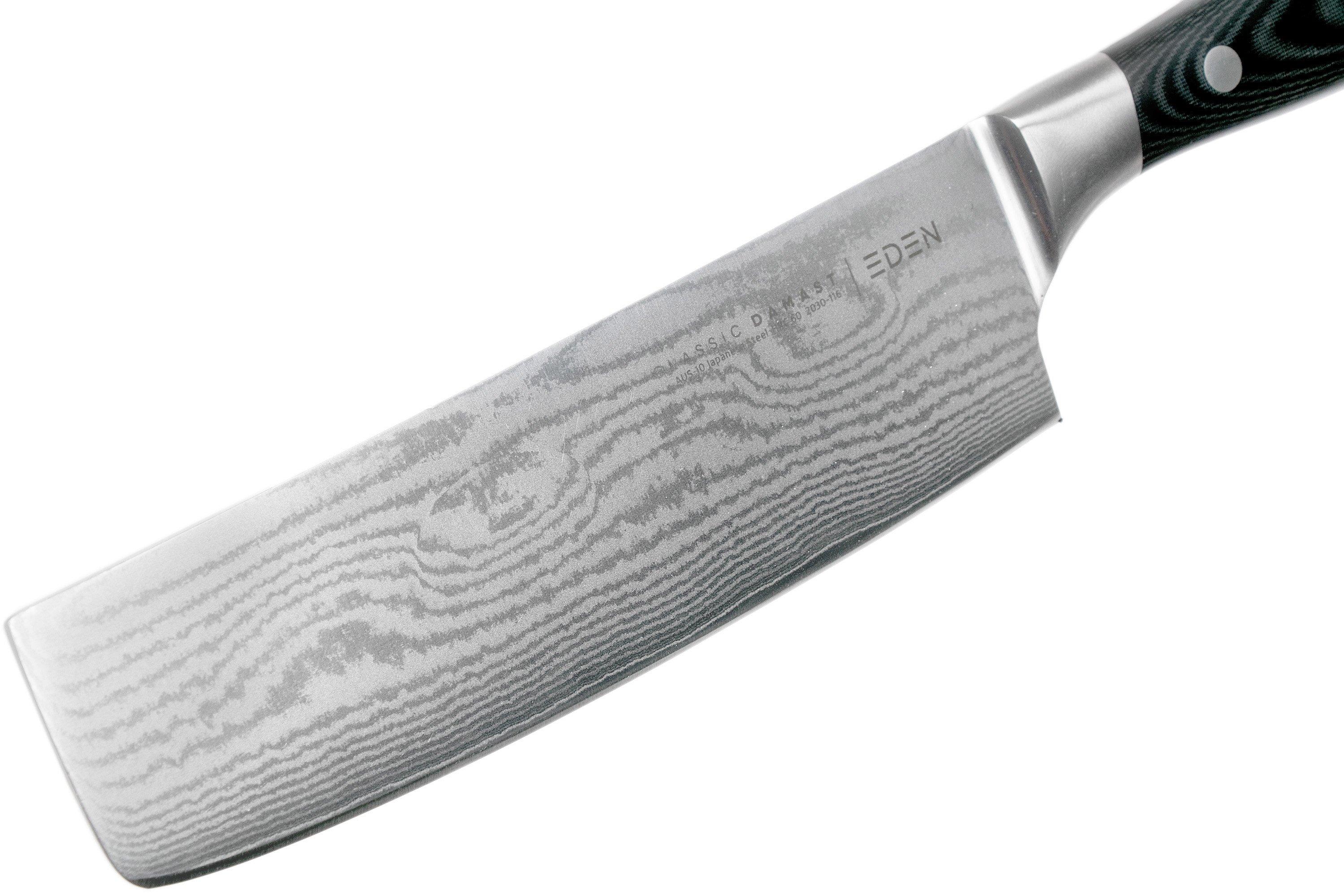 Eden Classic Damast nakiri 16.5 cm | Advantageously shopping at ...