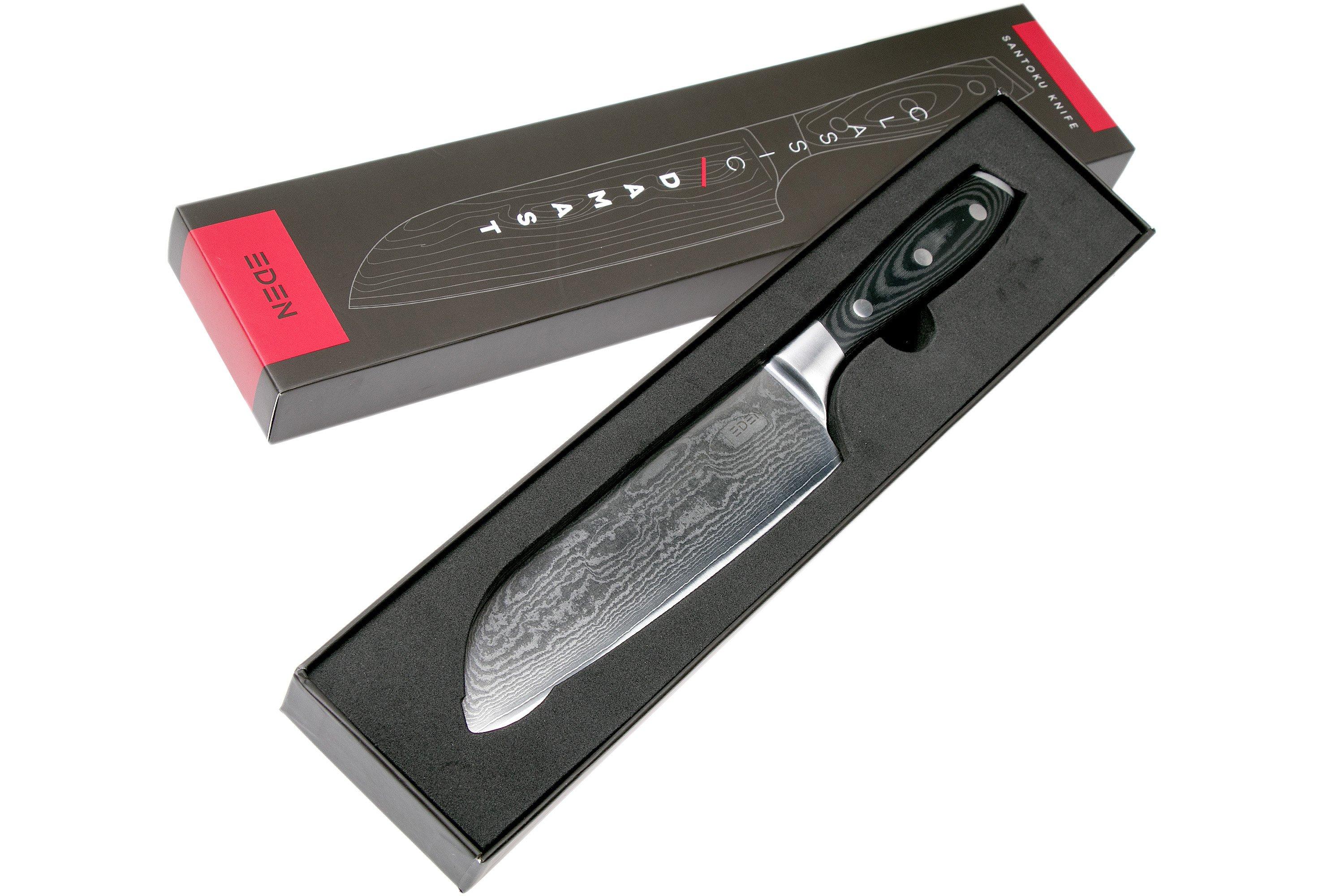 Eden Classic Damast santoku 18 cm | Voordelig kopen bij knivesandtools.be
