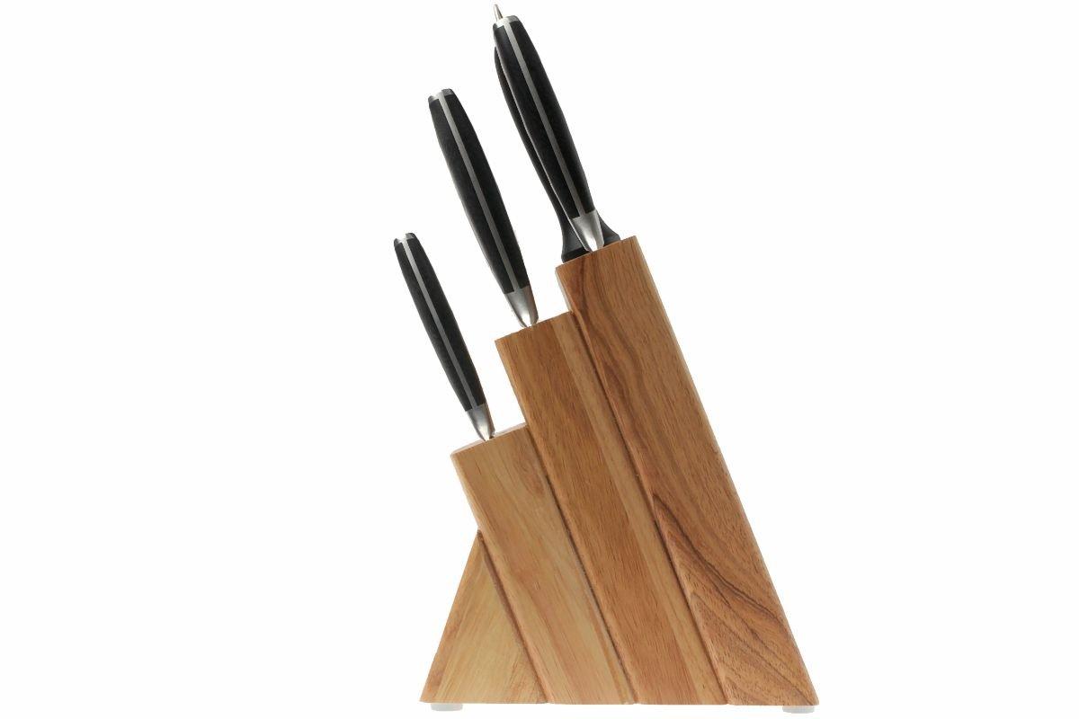 Eden Classic Damast 2030-S03, 6-piece knife set (incl. block ...