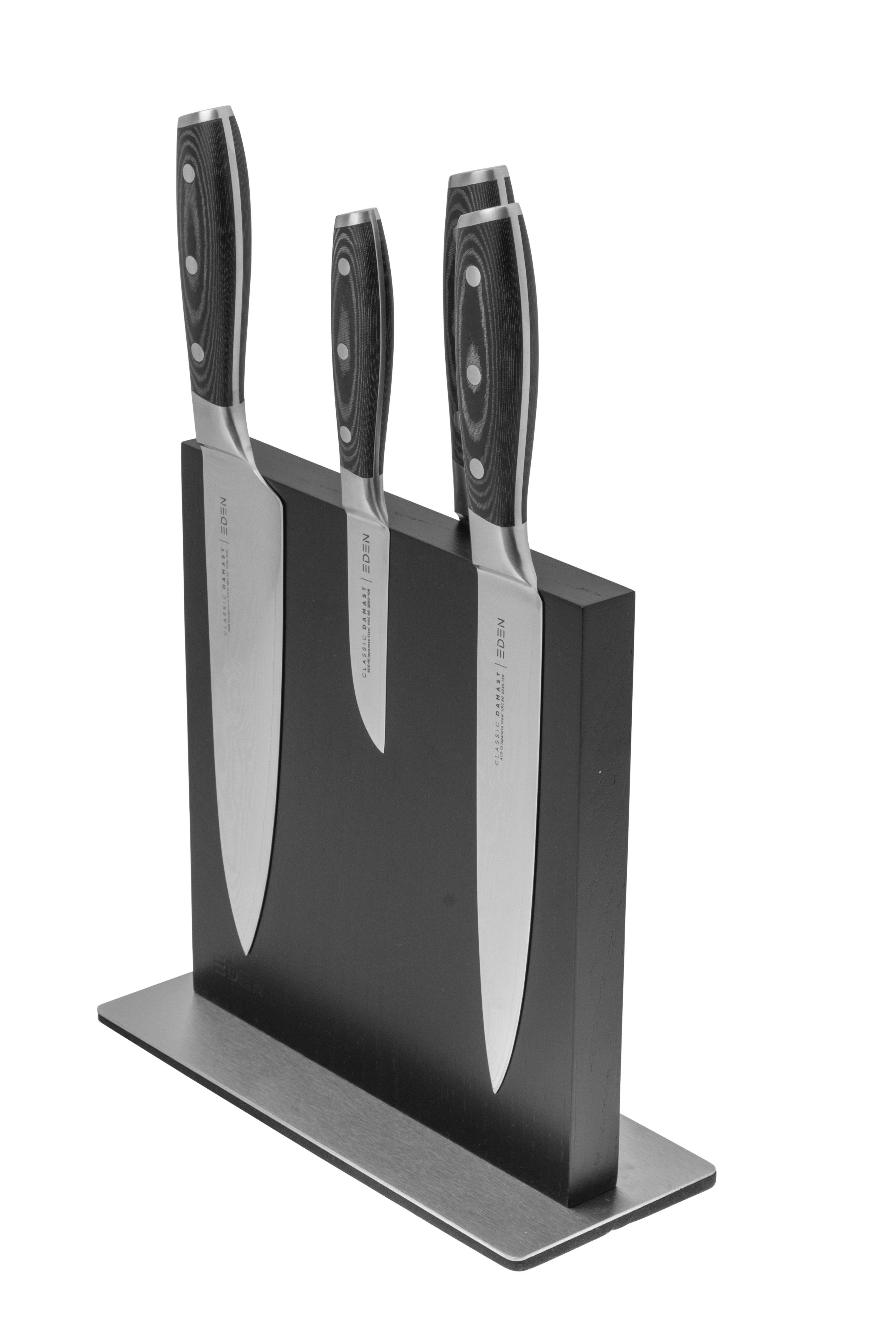 Eden Classic Damast 2030-S09, 5-piece knife set with magnetic knife ...