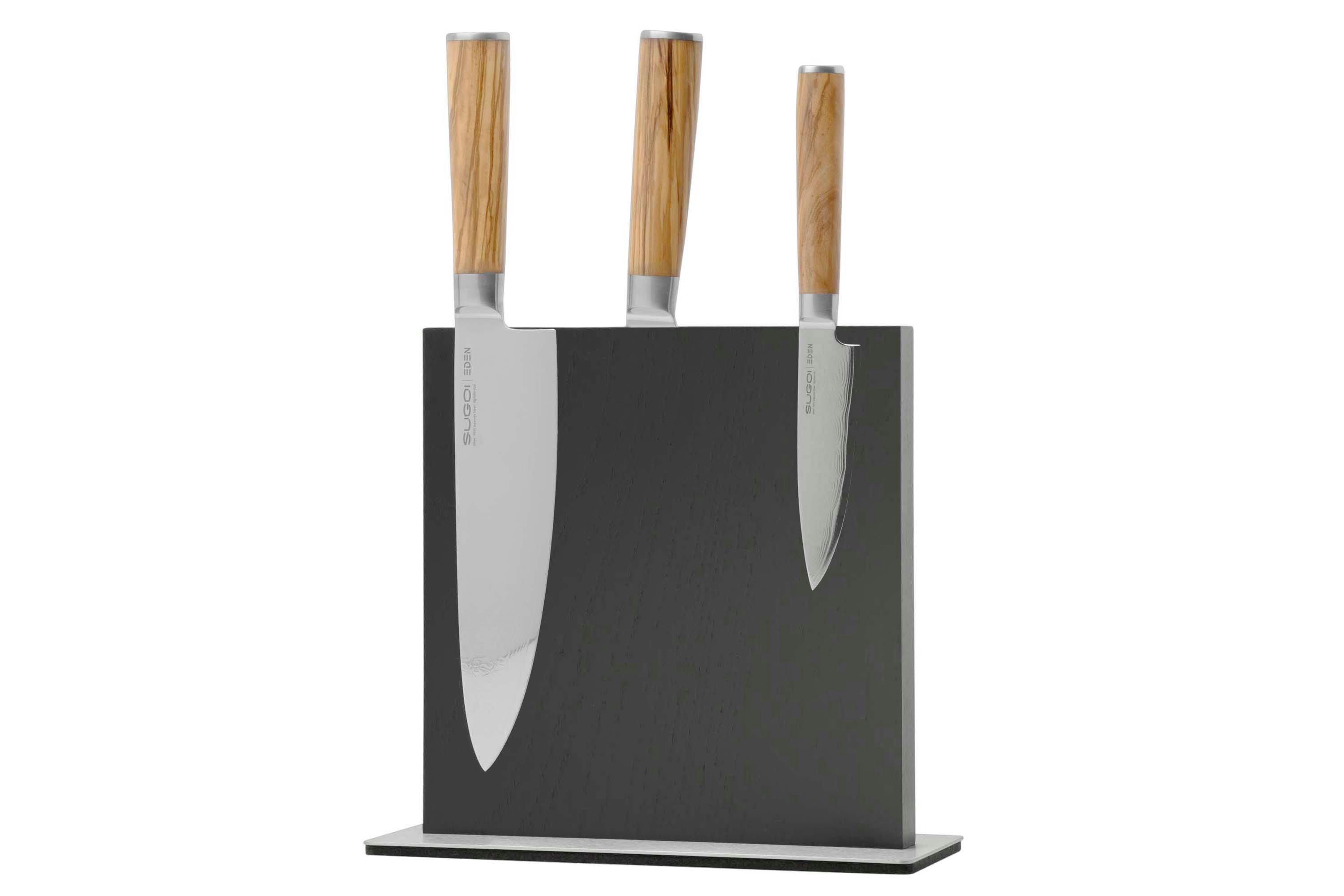 Eden Magnetic Knife Block EQB102 ash wood, black | Advantageously ...