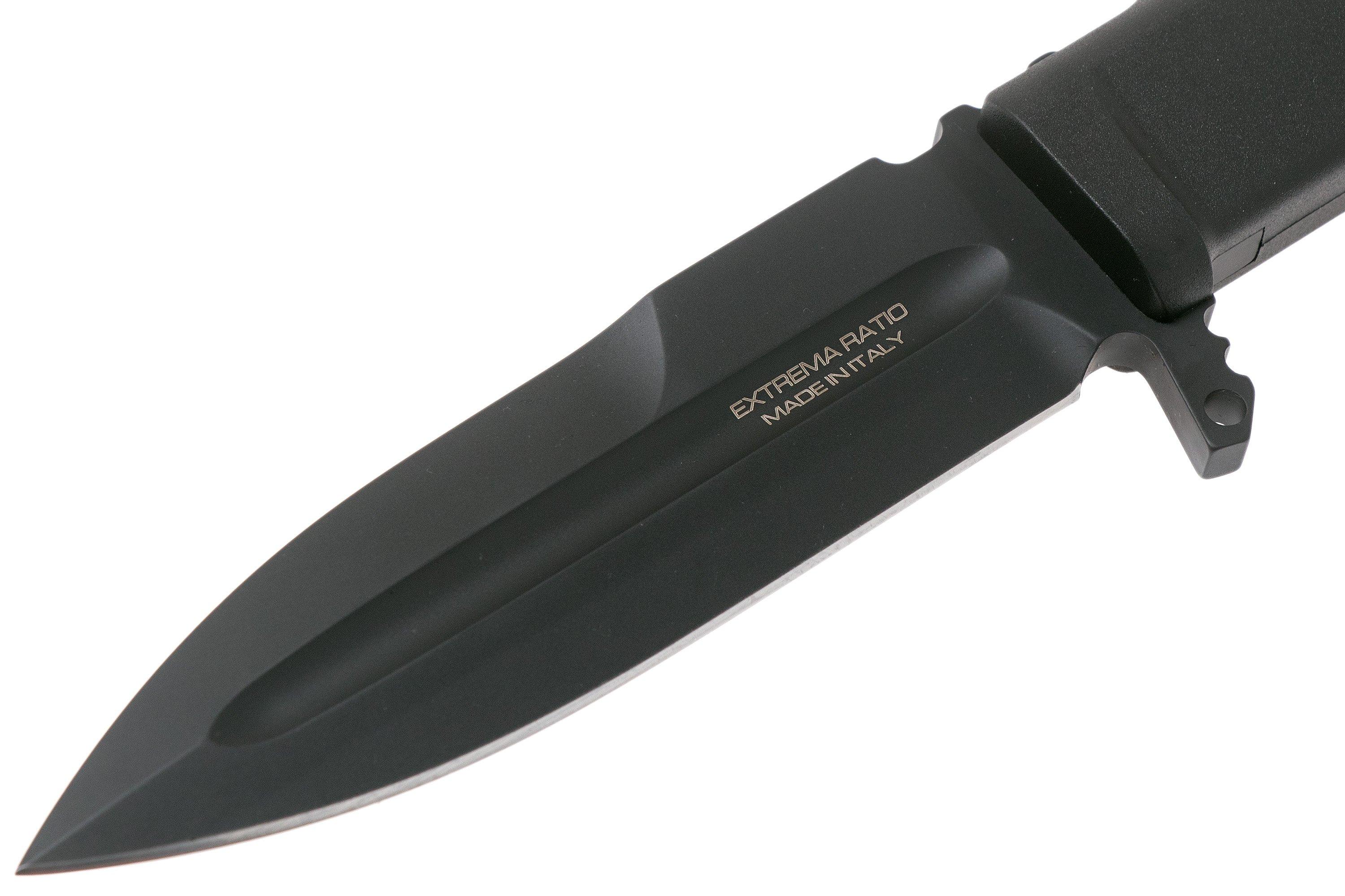 Extrema Ratio Contact C, Black Black 04.1000.0216/BLK fixed knife ...