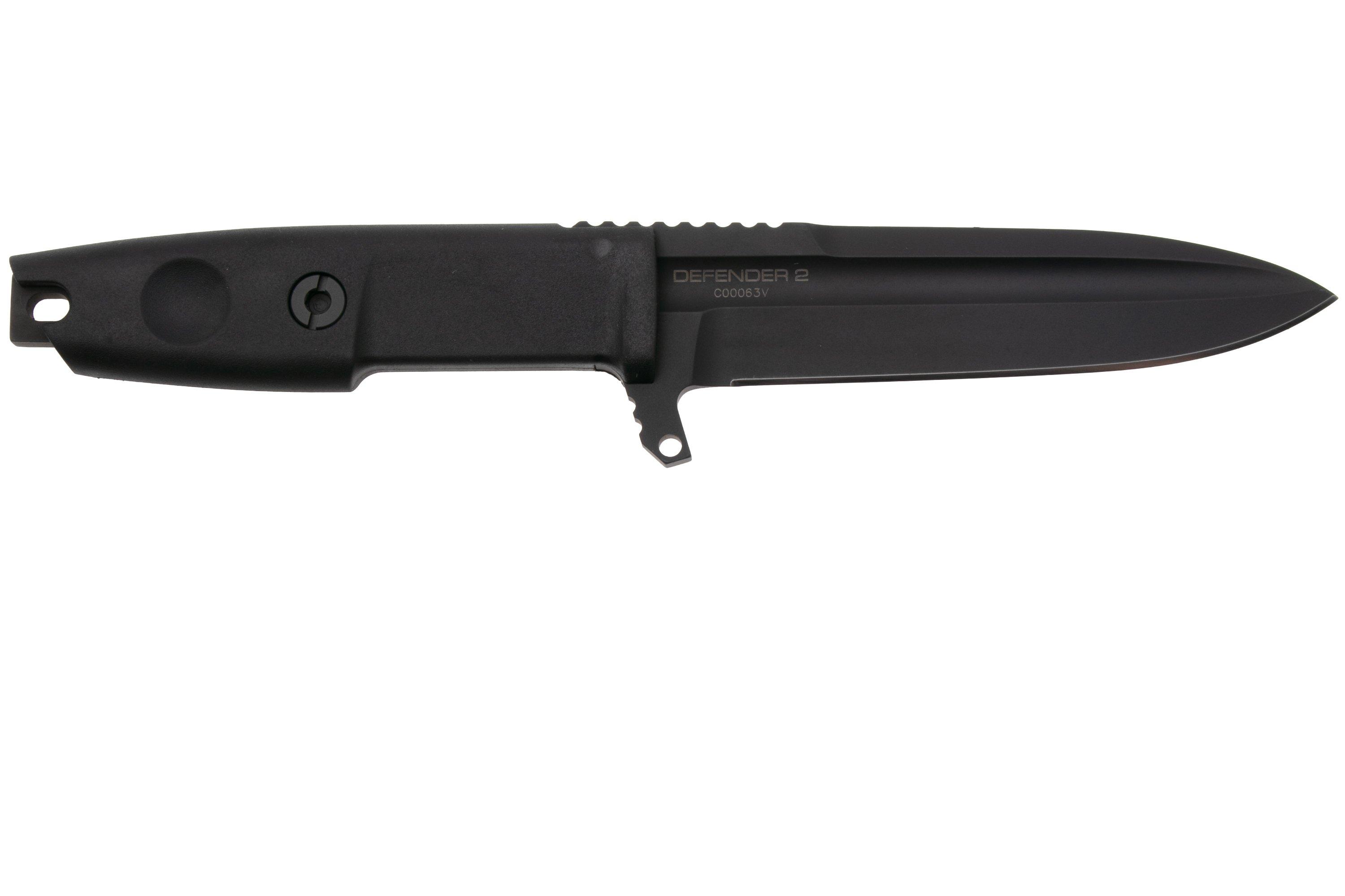 Extrema Ratio Defender 2 Black 04.1000.0488/BLK, fixed knife ...