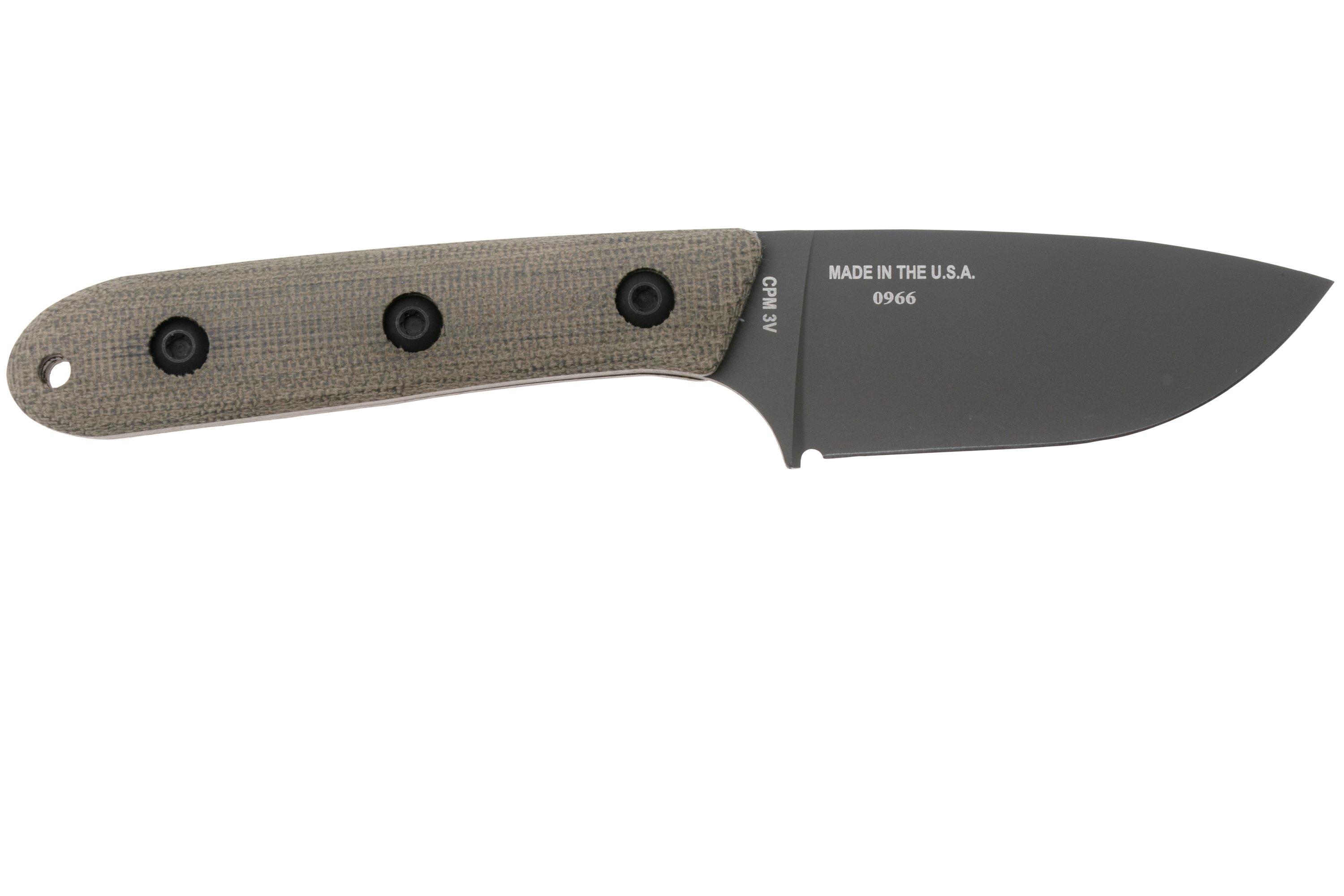 ESEE Pacaya ESEE-PACAYA3V-OD, OD Green Canvas Micarta, Fahrtenmesser ...