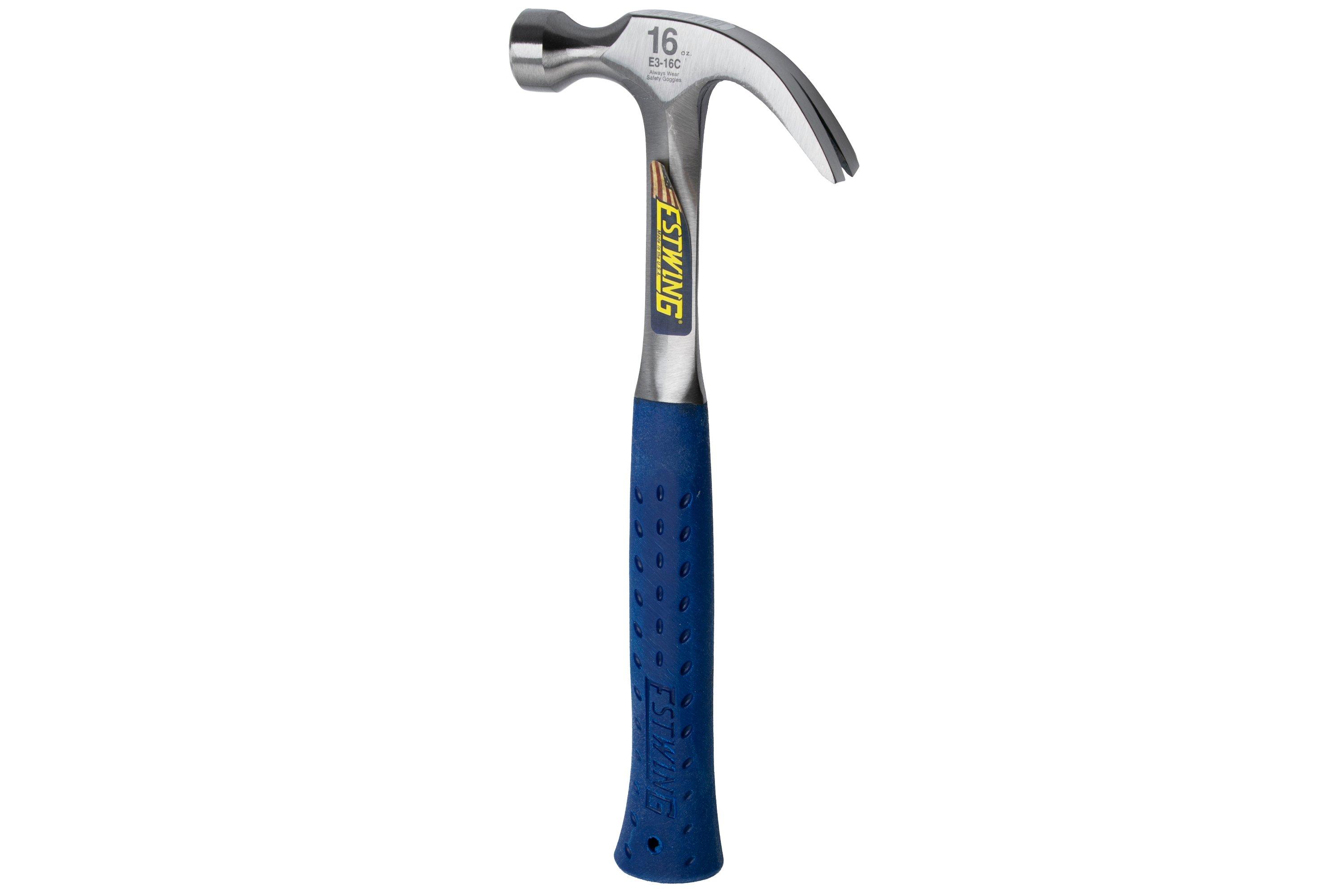 Estwing E3-16C Nail Hammer 02-40E3016C Shock Reduction Grip, klauwhamer ...