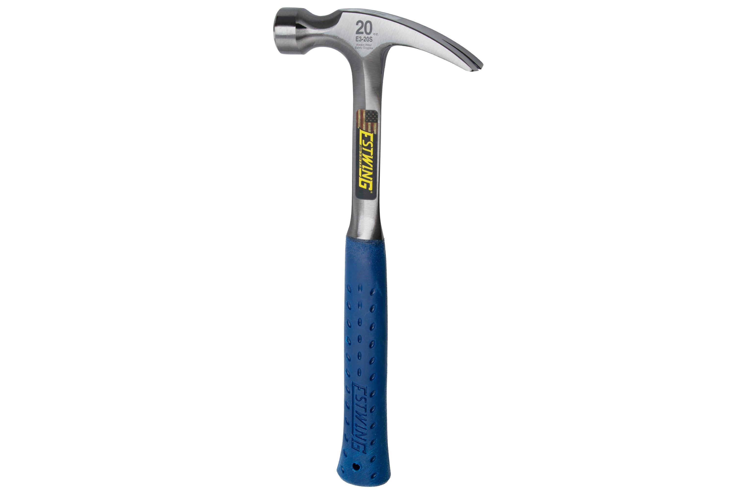 Estwing E3-20S Straight Claw Hammer 02-41E3020S Schock Reduction Grip ...