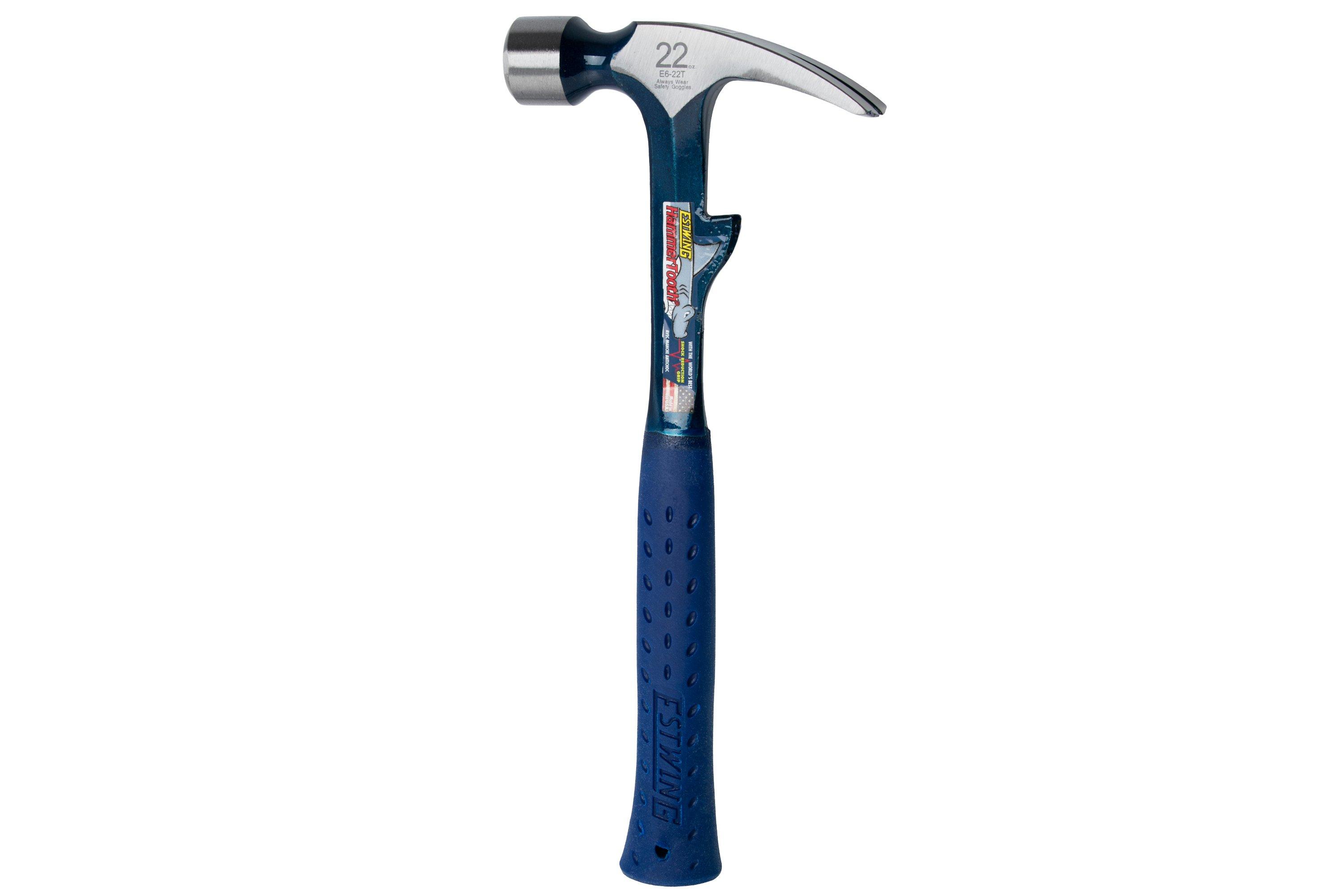 Estwing E6-22T Hammertooth Straight Claw Hammer 02-41VE622T Shock ...