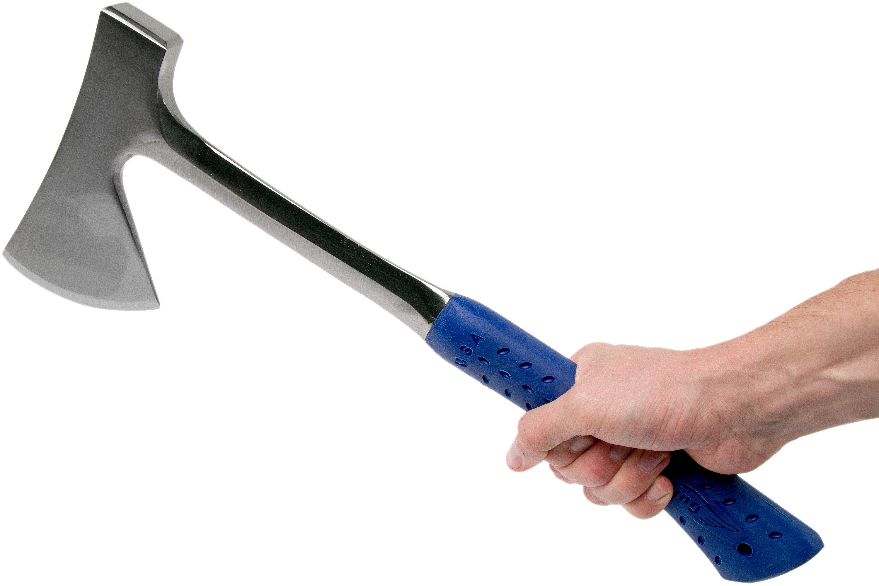 Estwing Camper's axe E44A blue with nylon sheath | Advantageously ...
