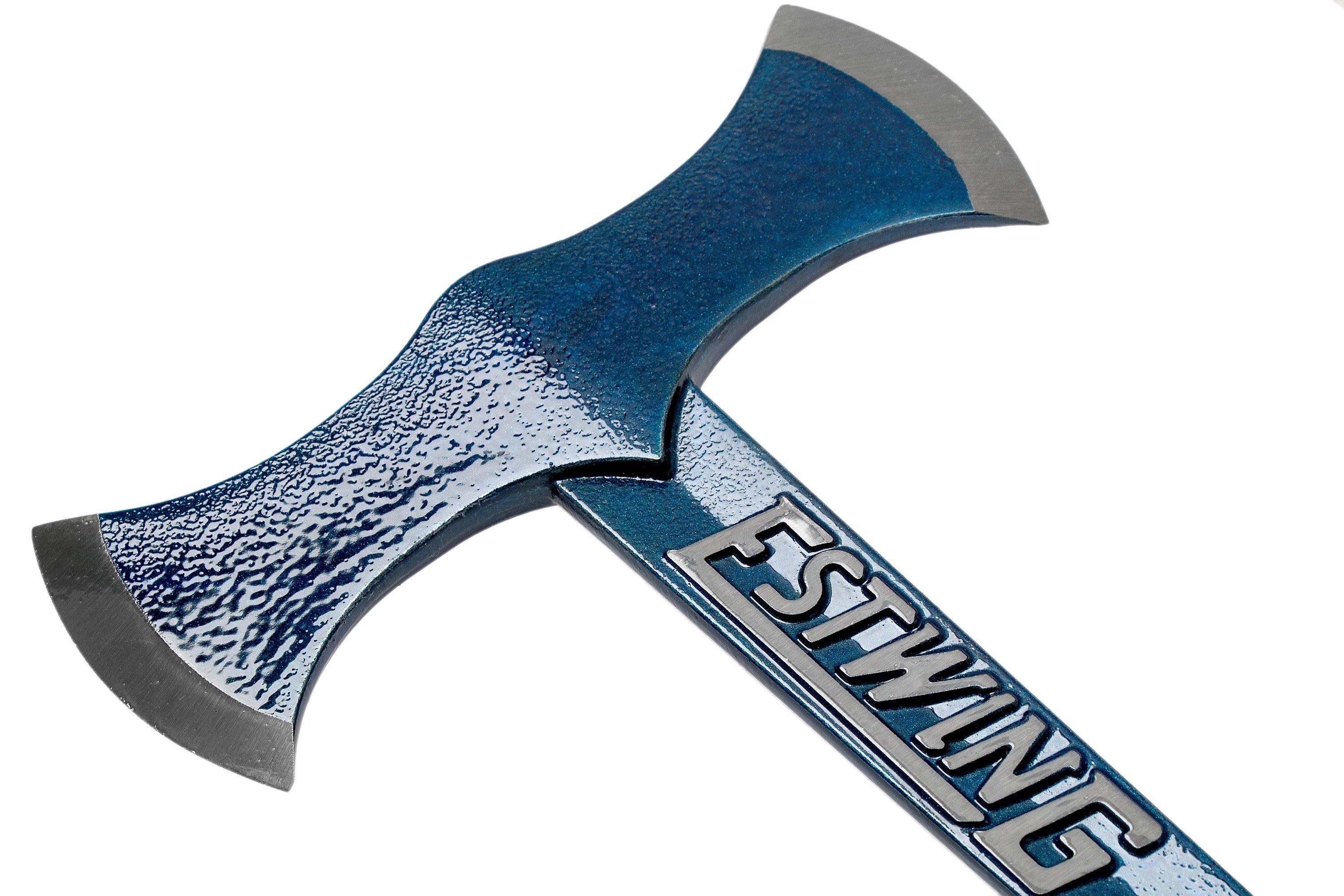 Estwing Black Eagle Double Bit throwing axe blue EWE6-DBA with nylon ...