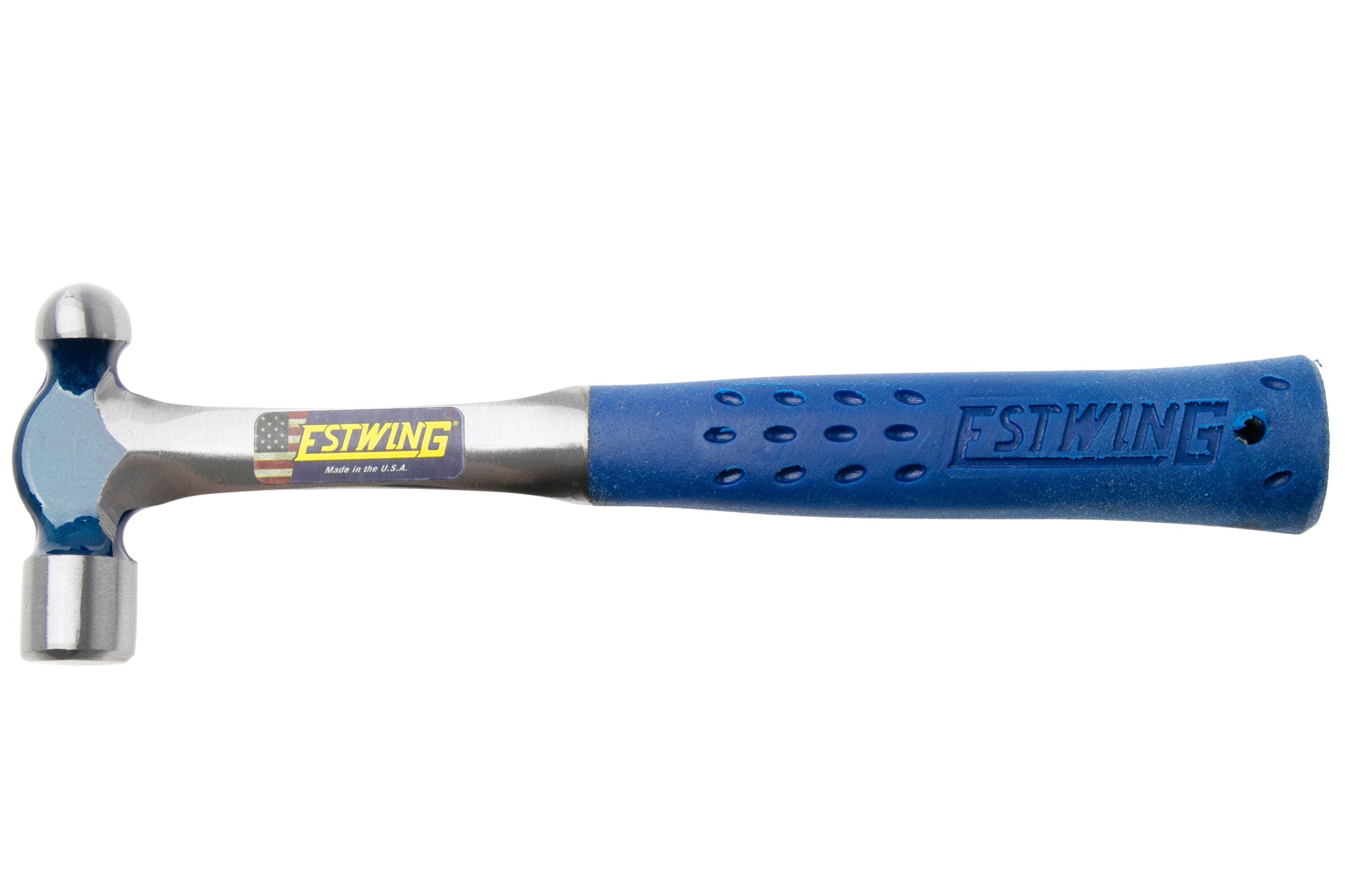 Estwing E3-8BP Ball Peen Hammer, Shock Reduction Grip, marteau à tête ...