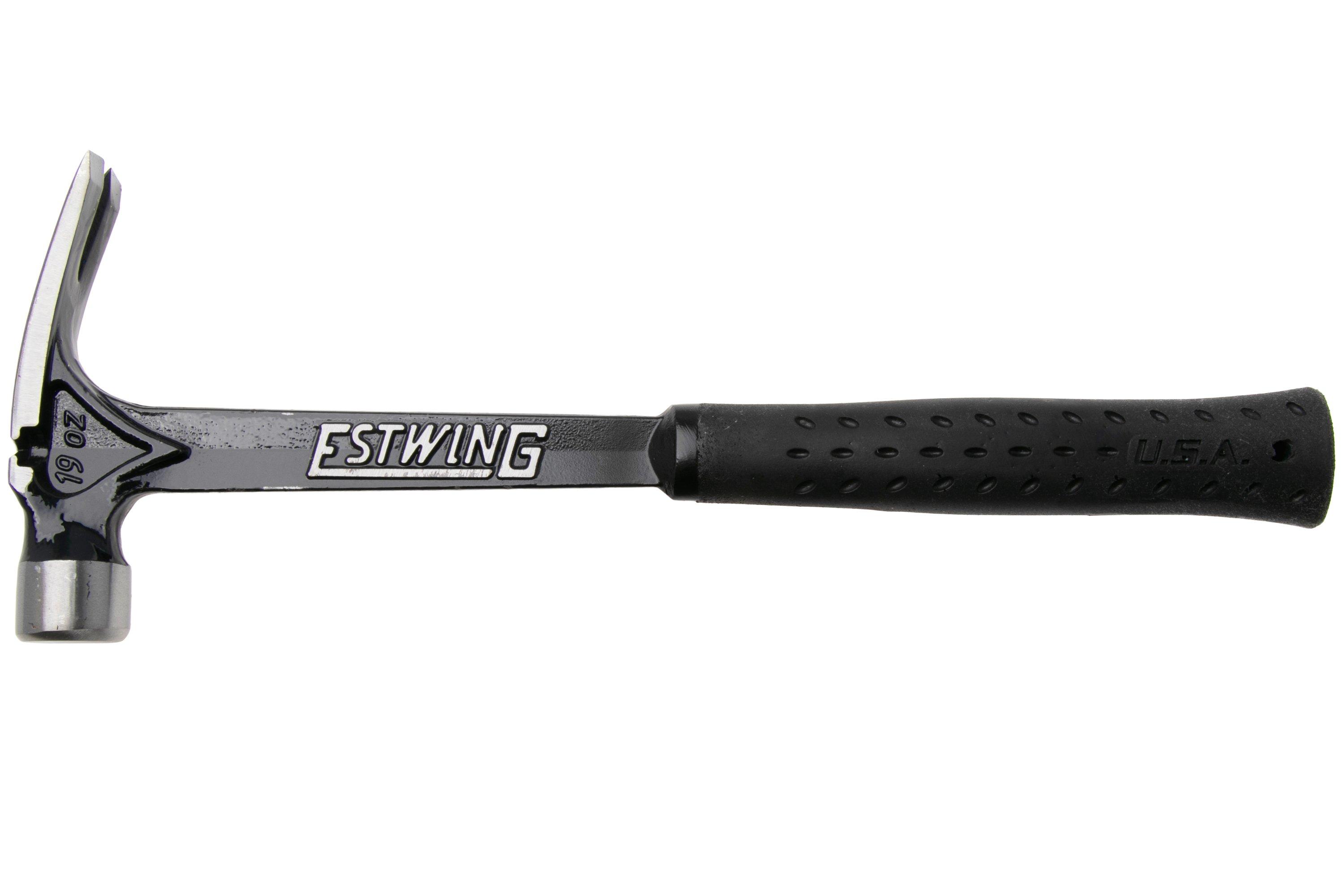Estwing Ultra Series EB-19S Straight Claw Hammer EWEEB-19S Black Shock ...