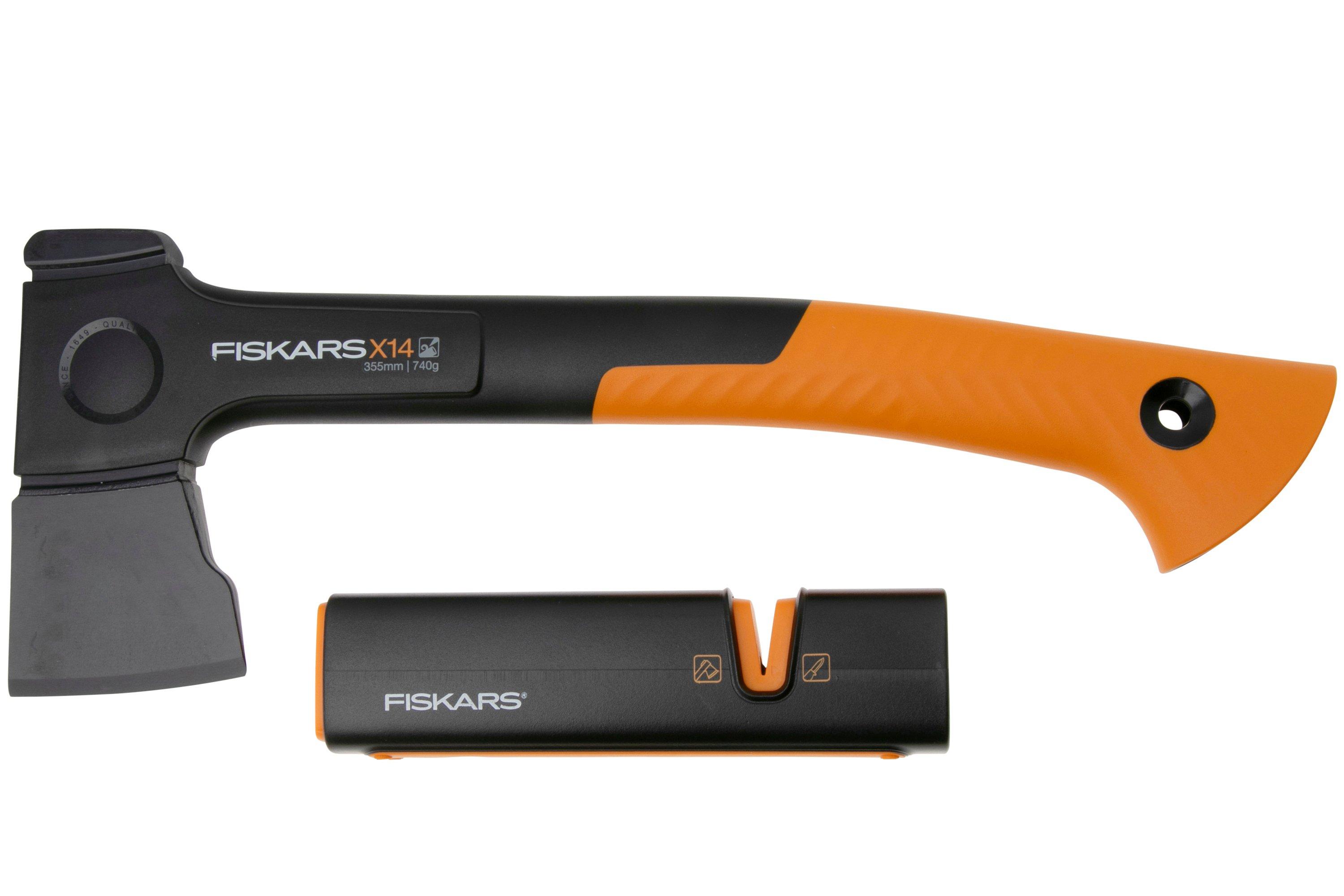 Fiskars X14 Universal Axe Set F1075432 accetta a mano + affilatore per ascia | Fare acquisti ...