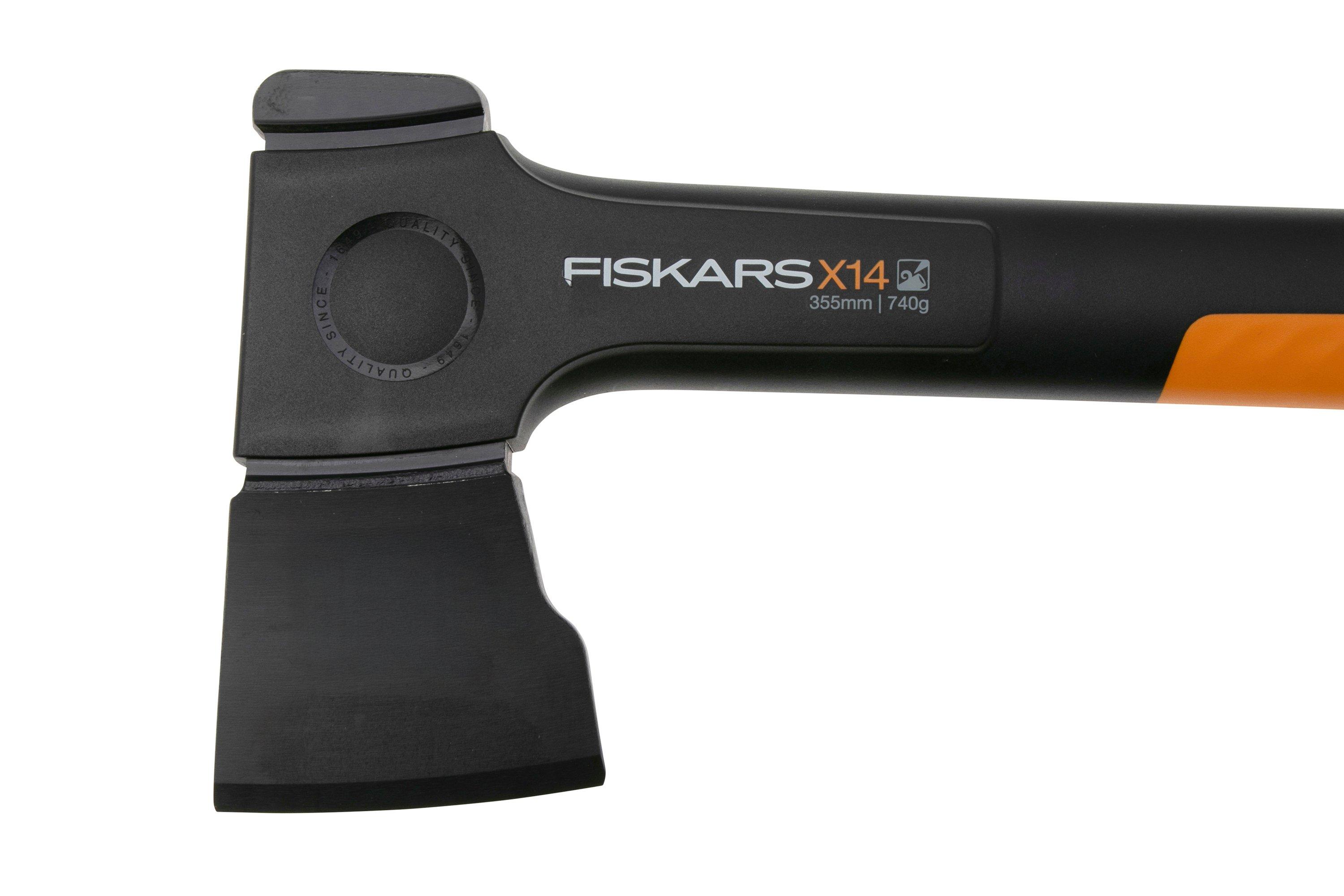 Fiskars X14 Universal Axe Set F1075432 hand axe + axe sharpener ...