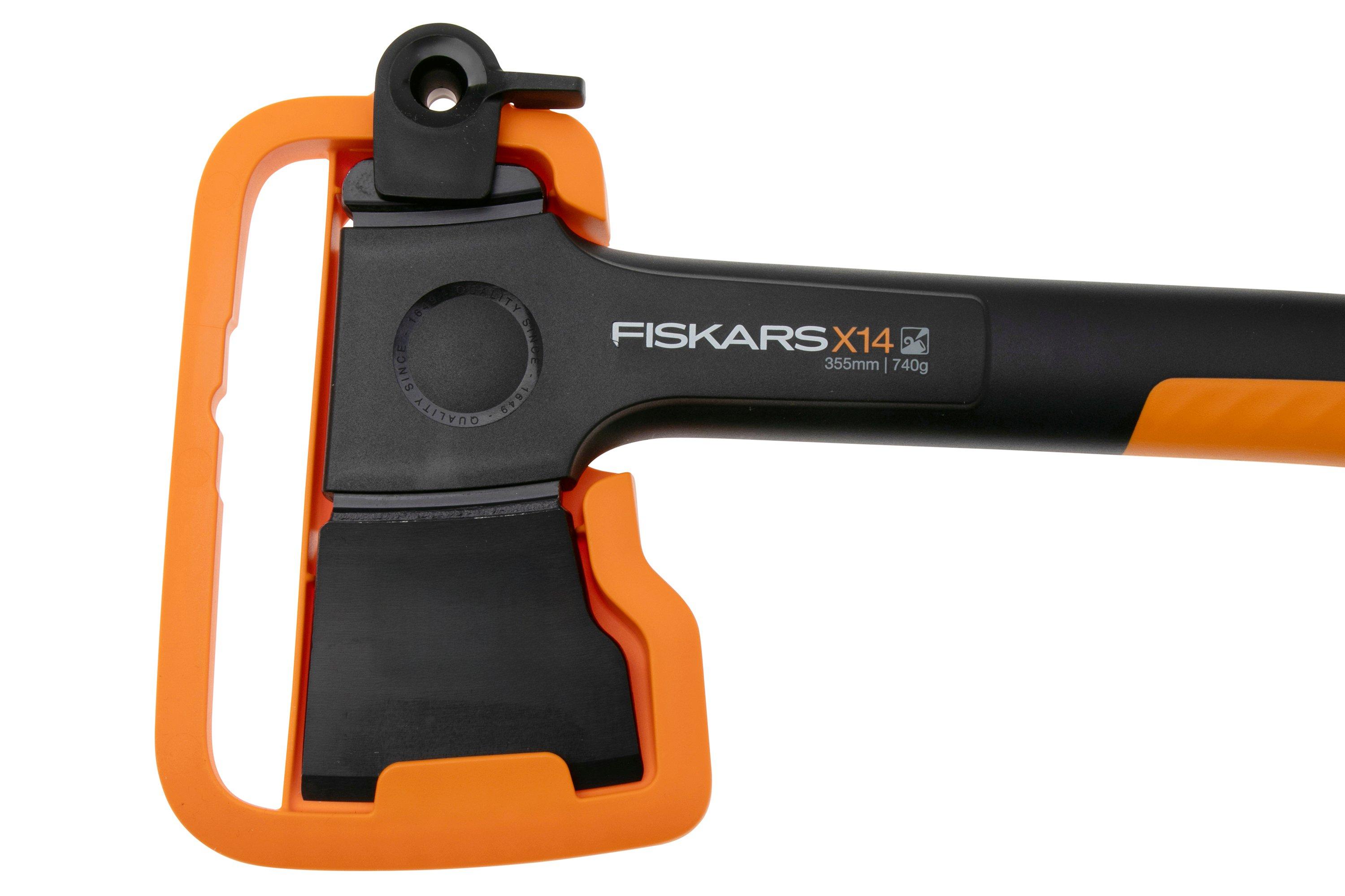 Fiskars X14 Universal Axe Set F1075432 hand axe + axe sharpener | Advantageously shopping at ...