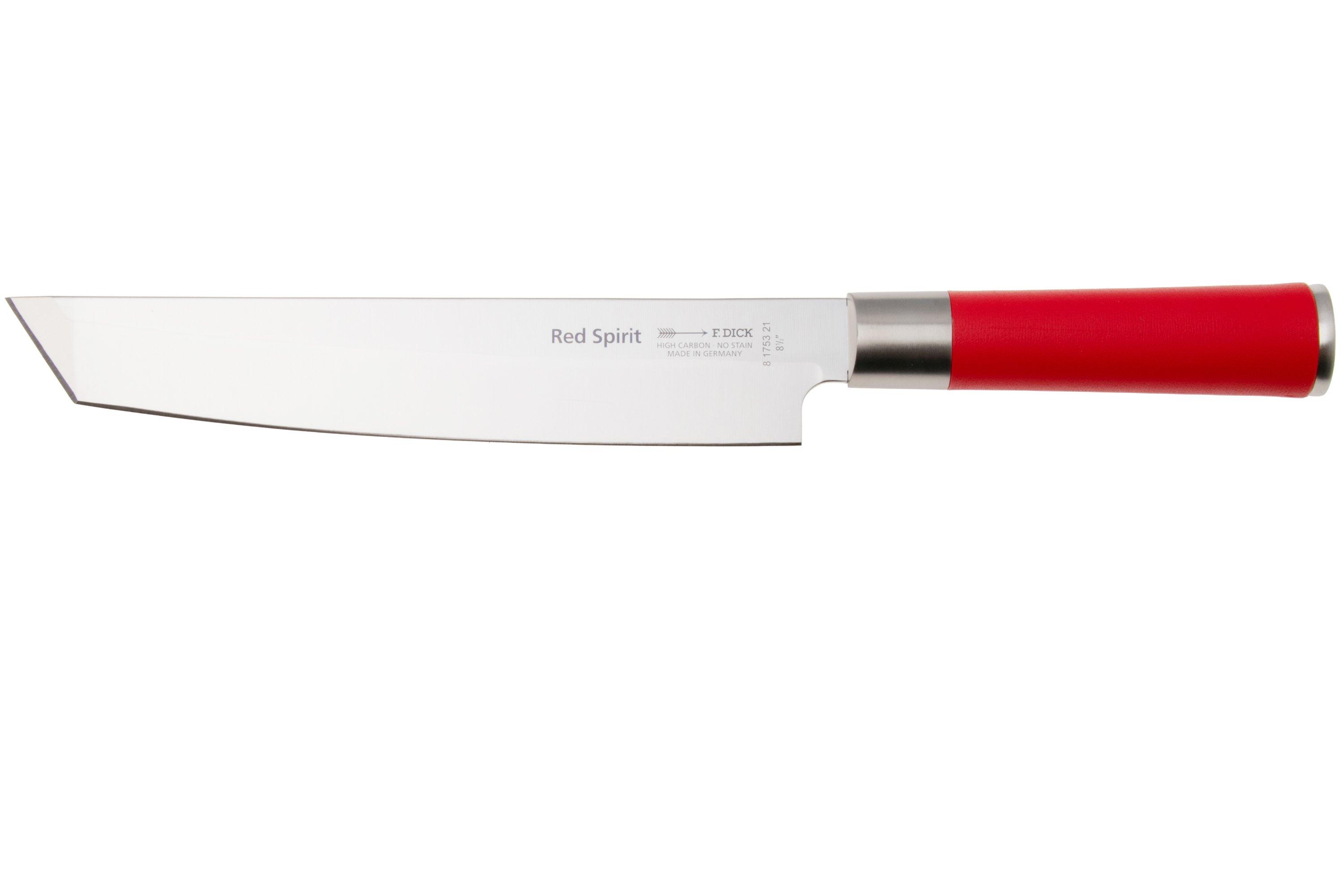 F. Dick Red Spirit 81753212 Utility Knife Tanto, Fleischmesser, 21 cm ...