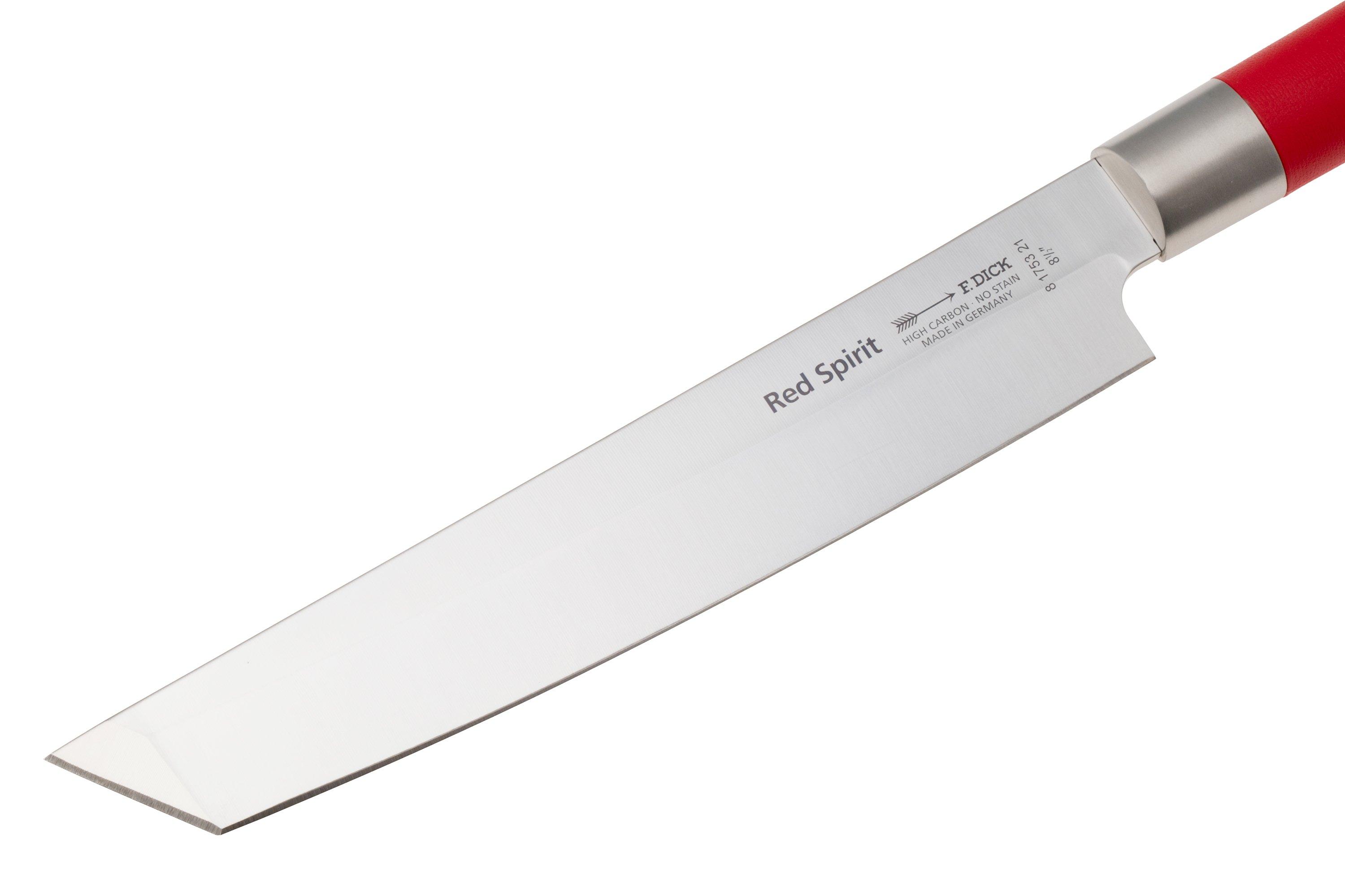 F. Dick Red Spirit 81753212 Utility Knife Tanto, Fleischmesser, 21 cm ...