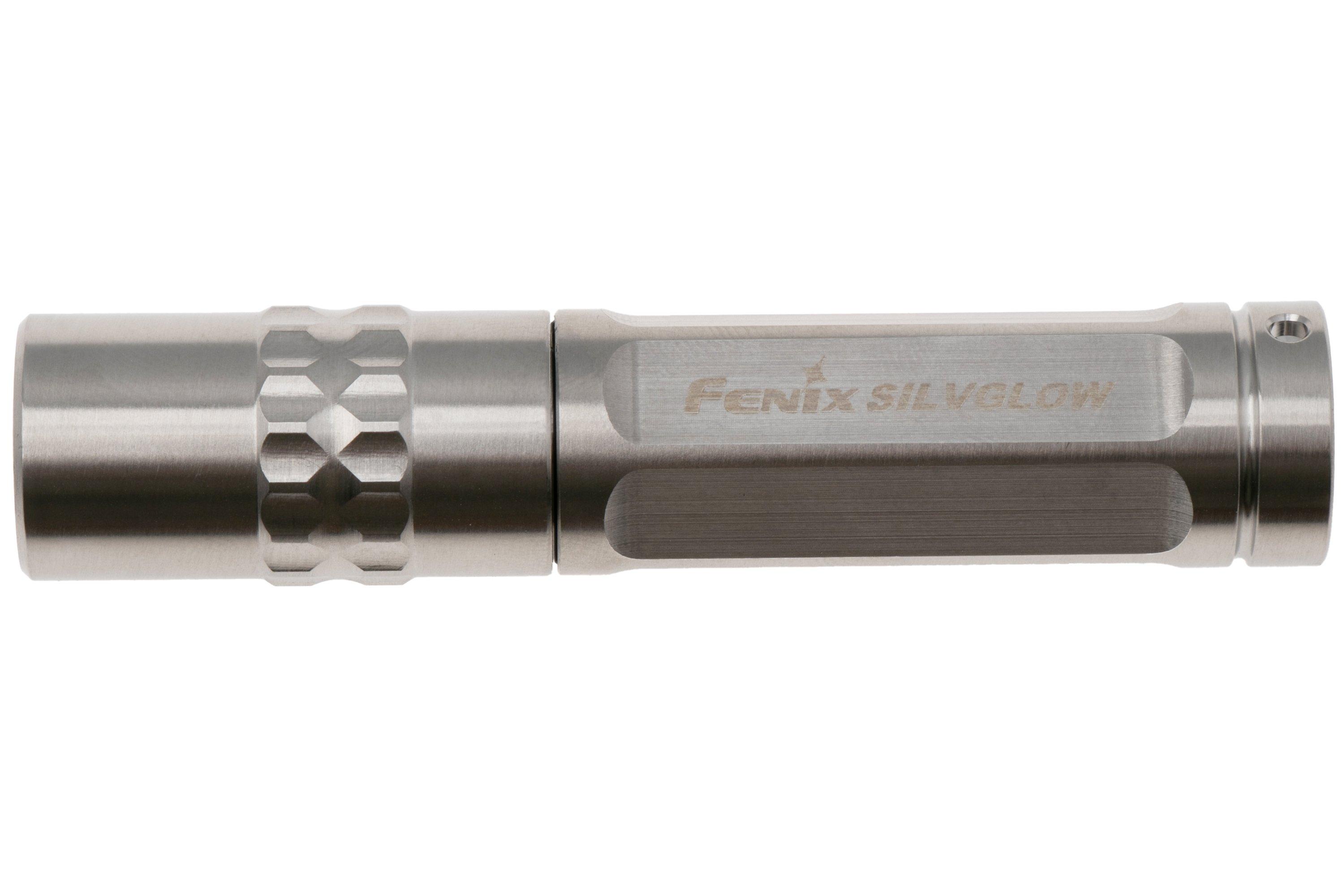 Fenix SILVGLOW silver, keychain flashlight, 100 lumens | Advantageously ...