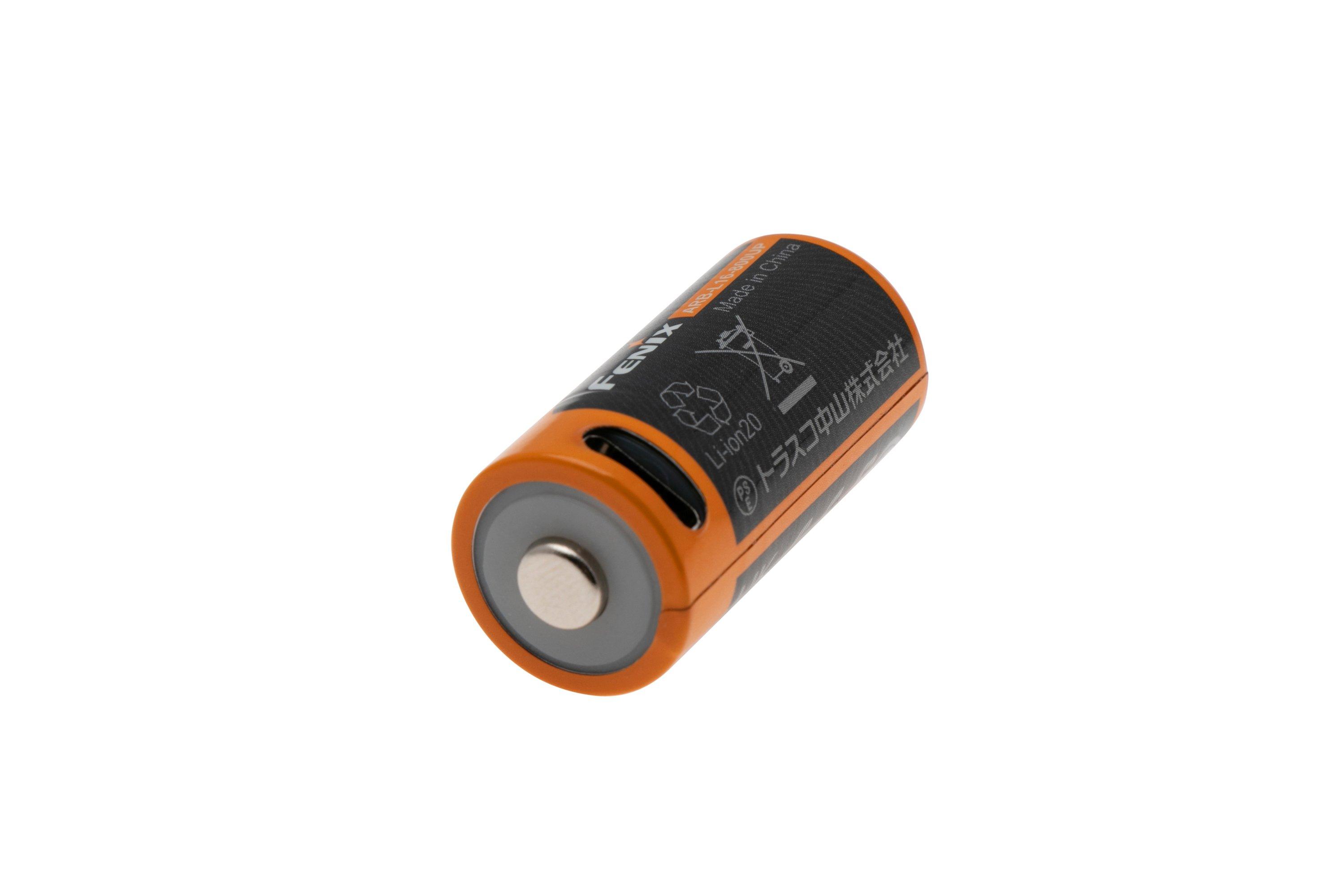 Fenix ARB-L16-800UP, 16340, High Discharge, USB-C rechargeable battery ...