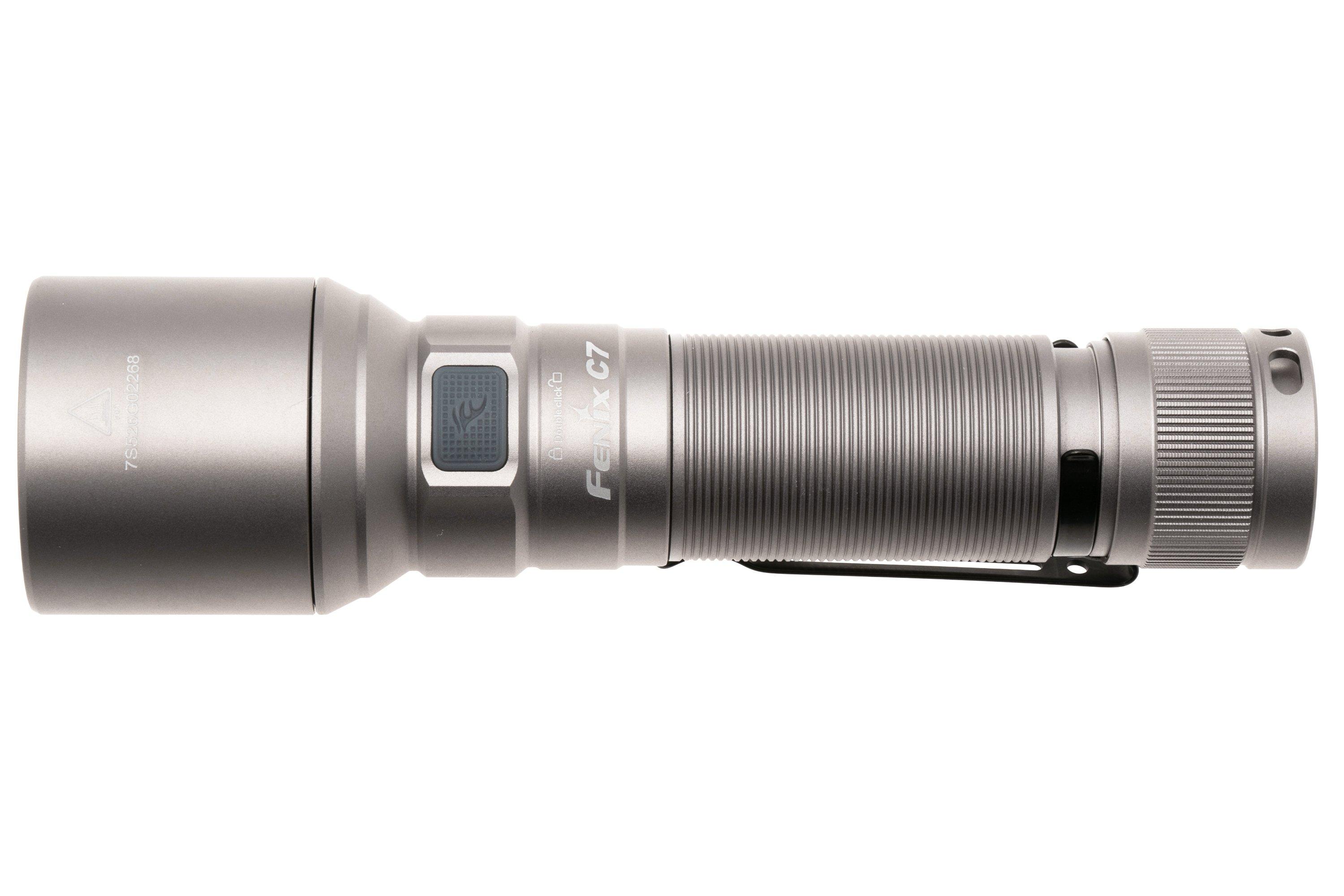 Fenix C7 rechargeable flashlight, 3000 lumens, grey | Advantageously ...