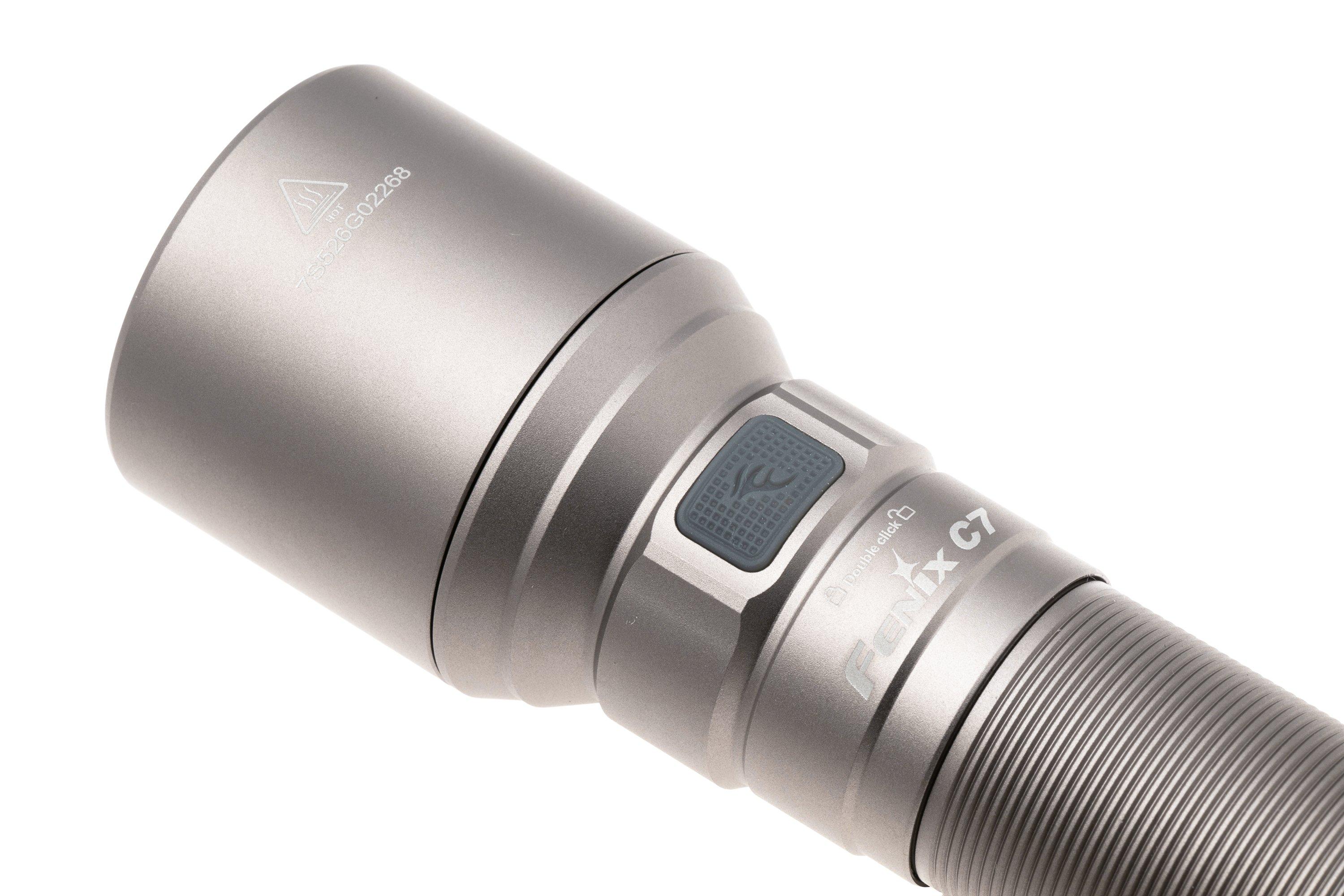Fenix C7 rechargeable flashlight, 3000 lumens, grey | Advantageously ...