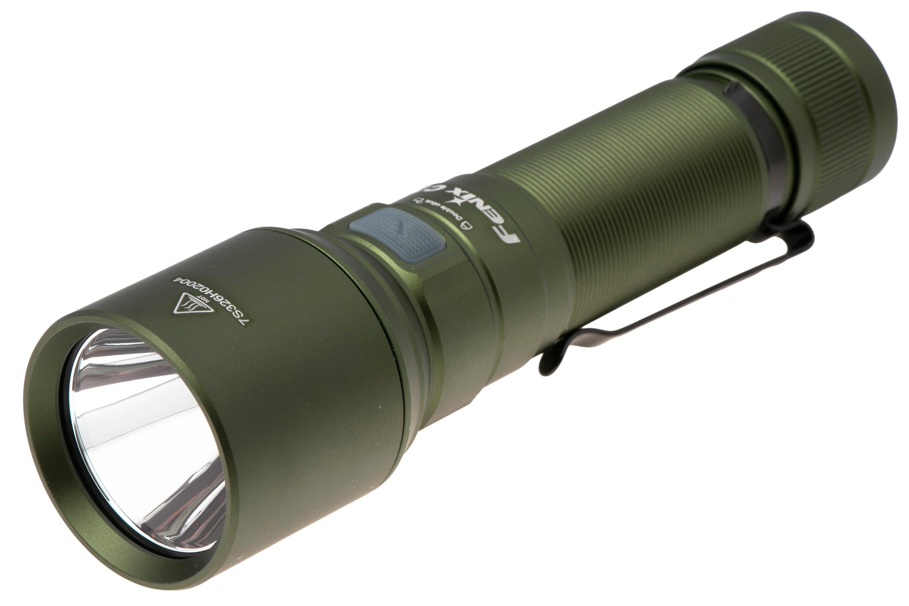 Fenix C7 rechargeable flashlight, 3000 lumens, green | Advantageously ...
