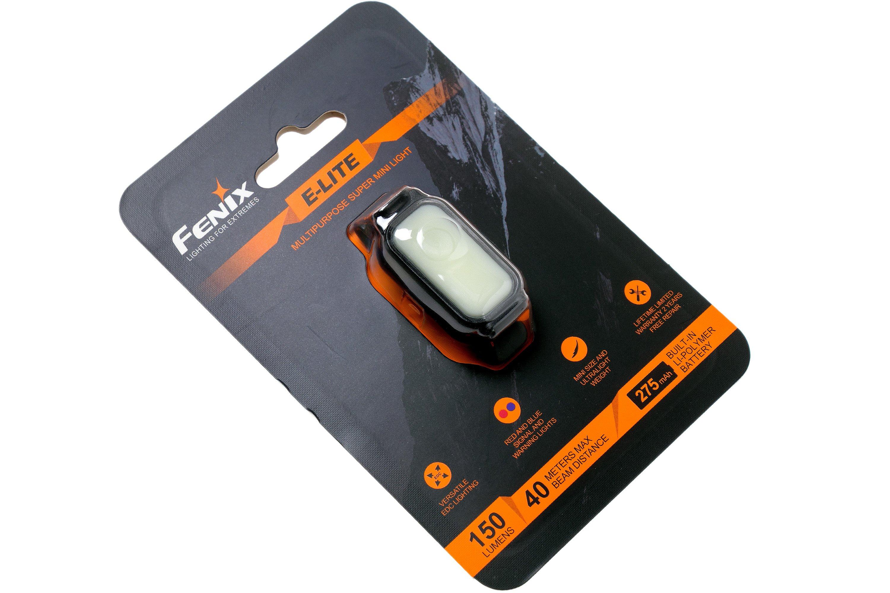 Fenix E-LITE EDC 150 lumens, lampe de poche rechargeable | Achetez à ...