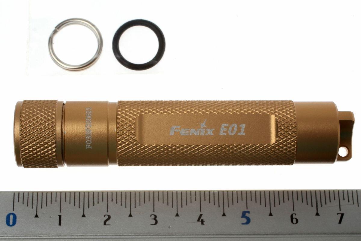 Fenix E01 LED torch, gold | Advantageously shopping at Knivesandtools.com