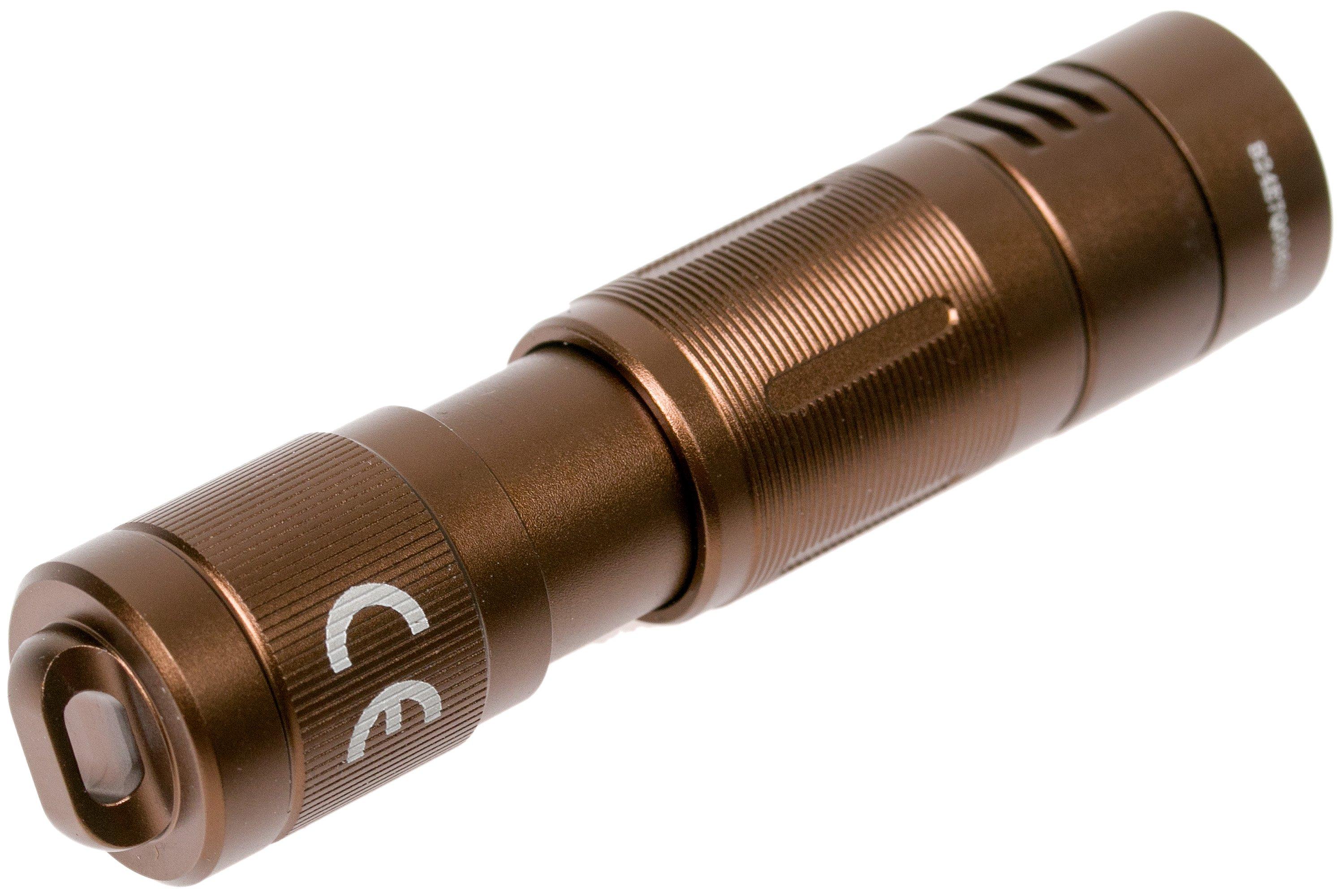 Fenix E05R rechargeable keychain flashlight, brown | Advantageously ...