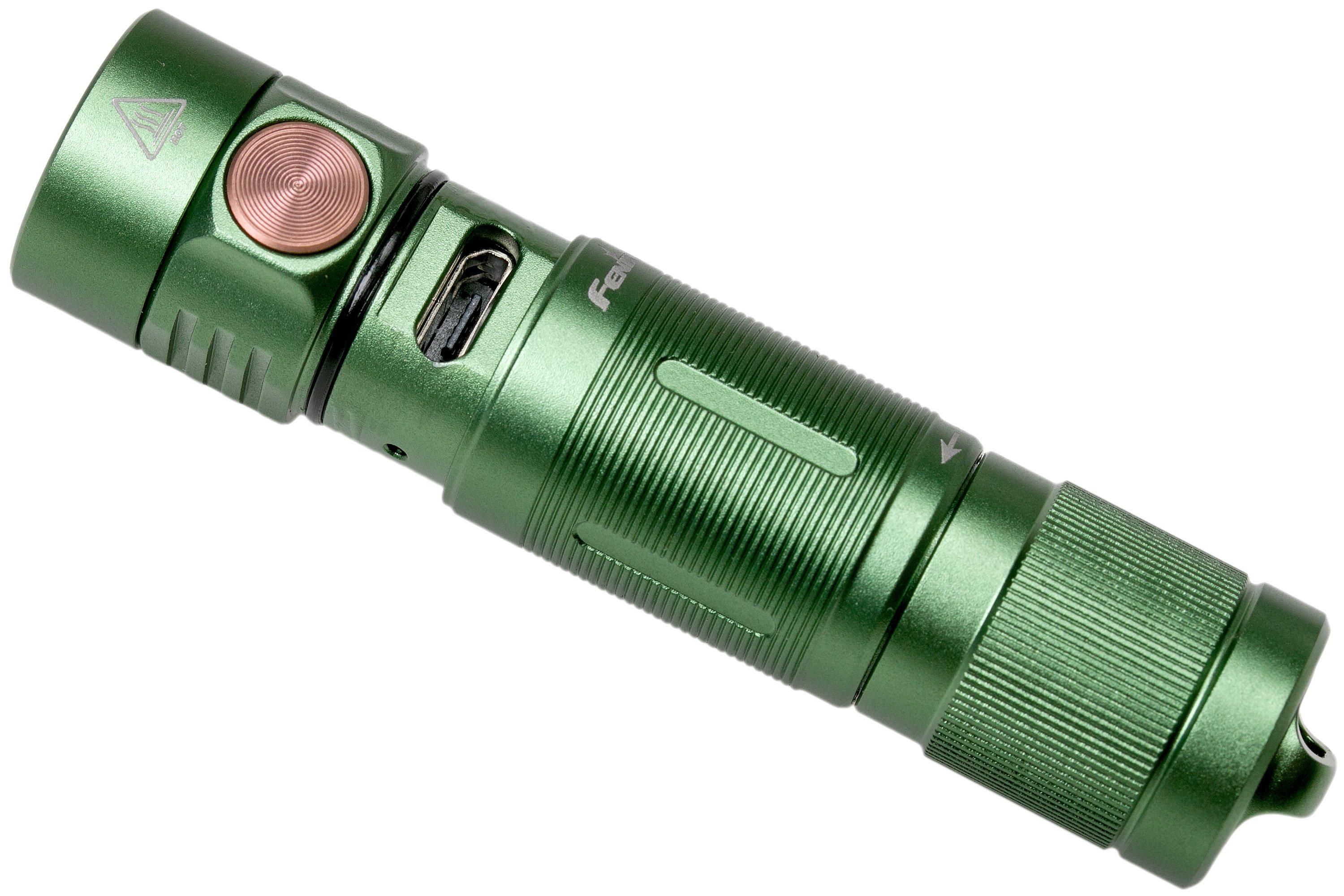 Fenix E05R rechargeable keychain flashlight, green | Advantageously ...