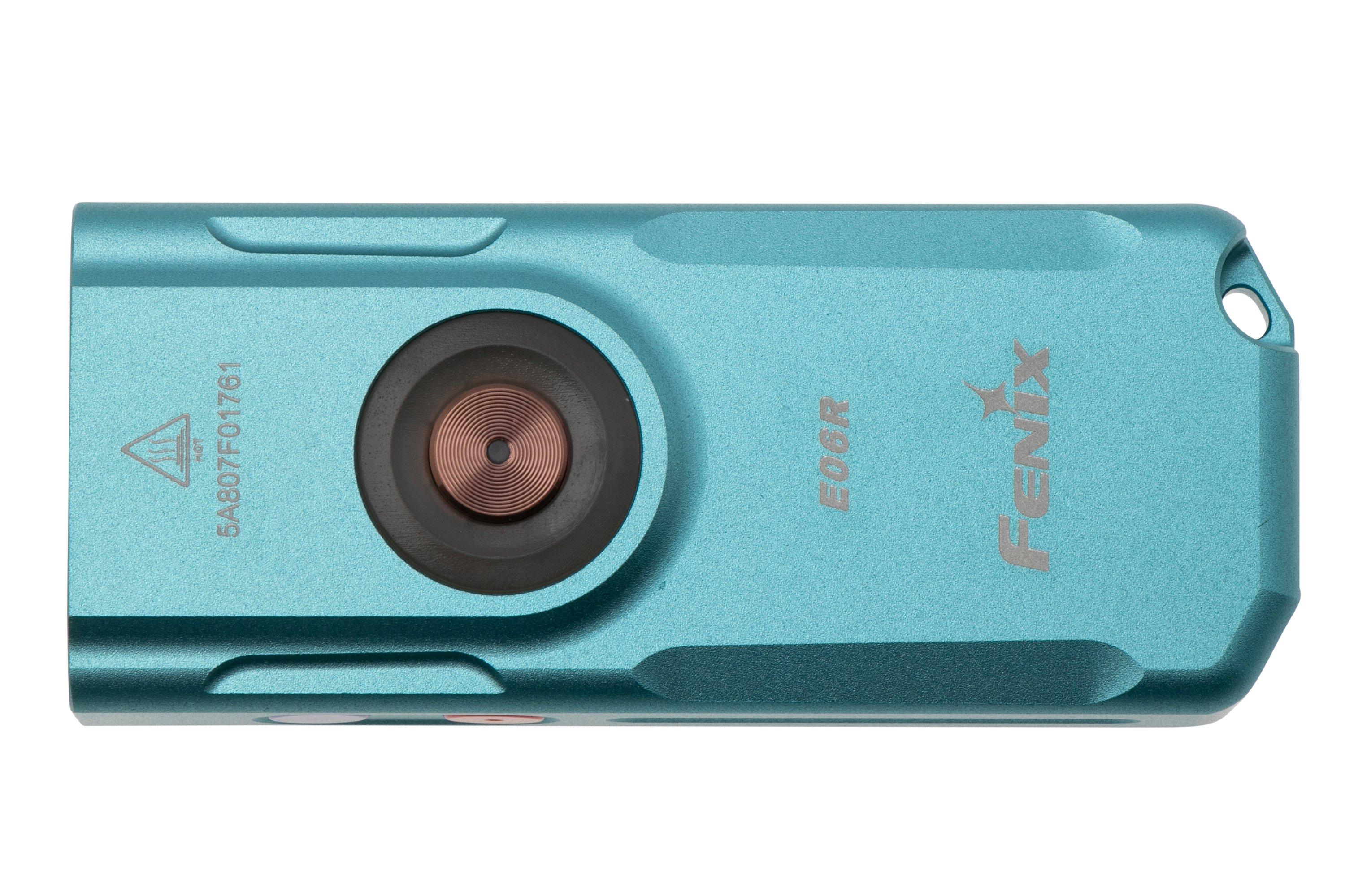Fenix E06R Turquoise keychain flashlight, 700 lumens | Advantageously ...