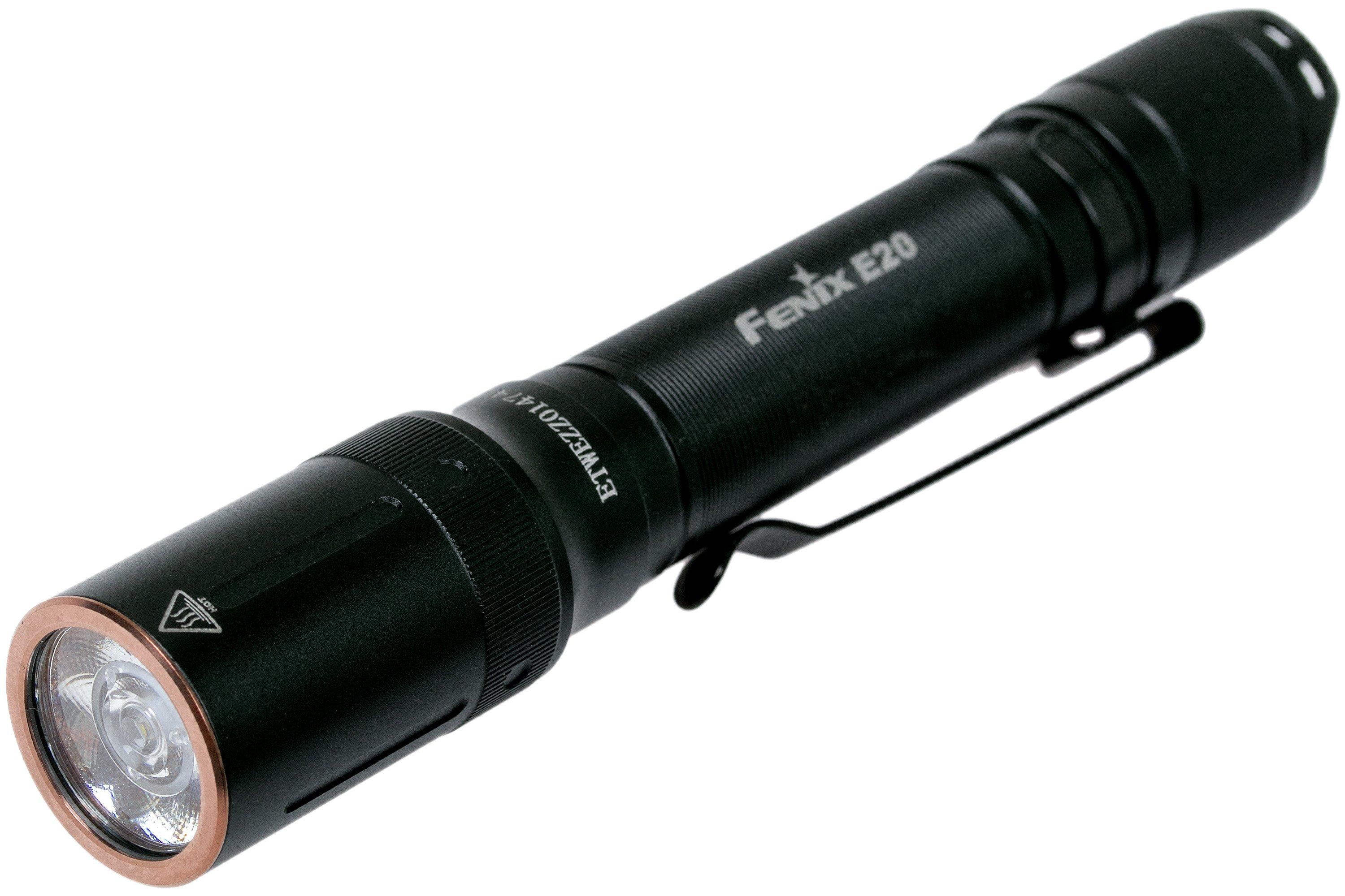 Fenix E20 V2.0 LED flashlight, 350 lumens | Advantageously shopping at Knivesandtools.com