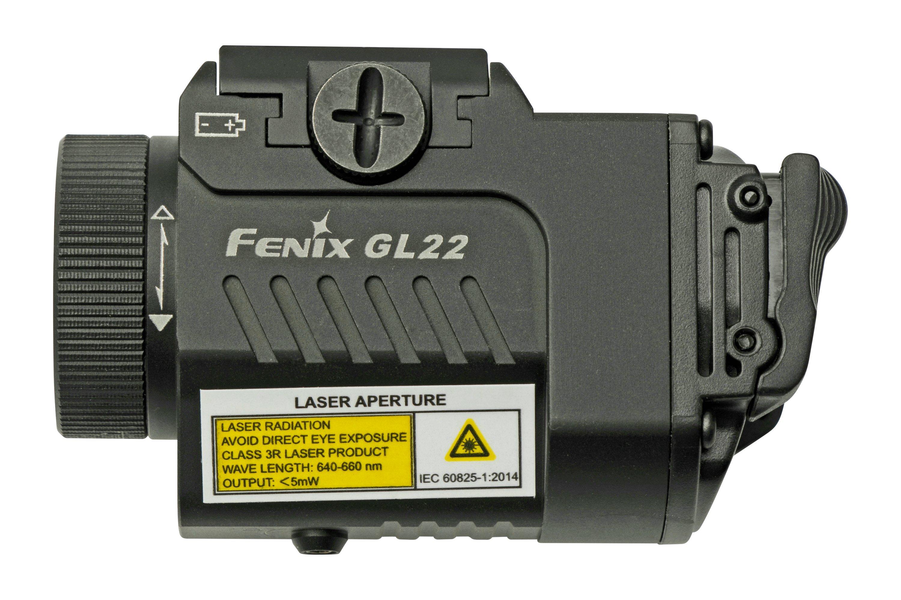 Fenix GL22, 750 lumen, tactical light with red laser | Advantageously shopping at Knivesandtools.com