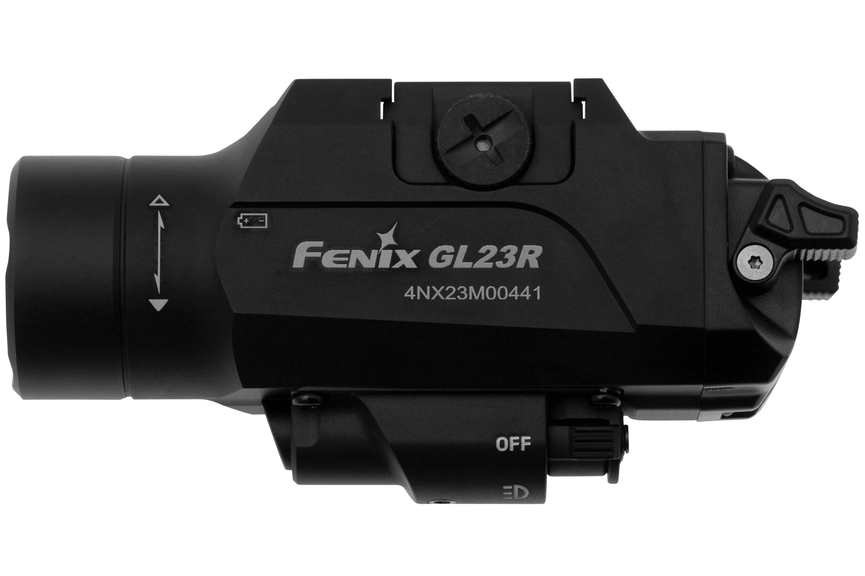 Fenix GL23R Tactical Light, oplaadbare tactische lamp met laser, 1200 ...