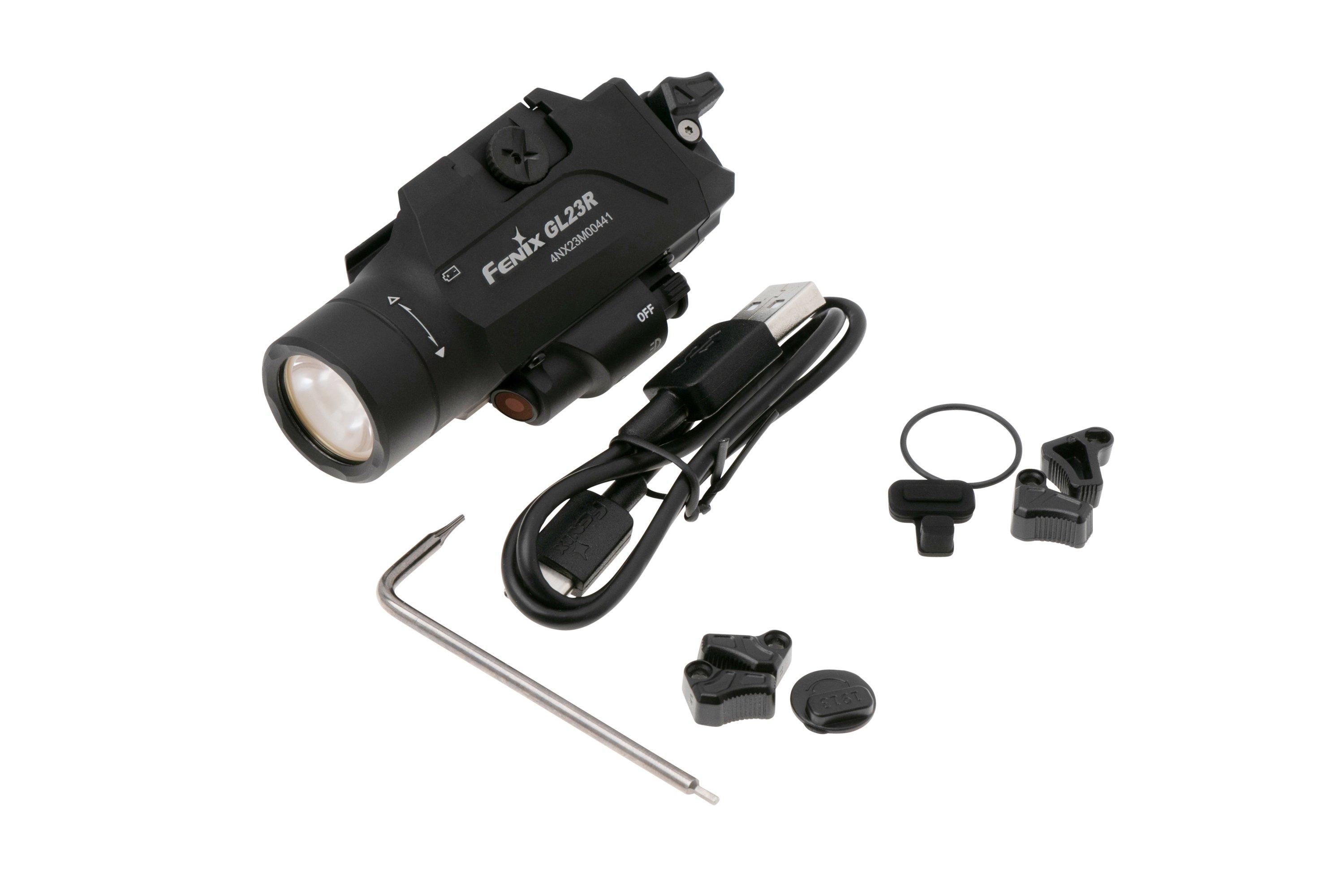 Fenix GL23R Tactical Light, rechargeable tactical flashlight with laser ...