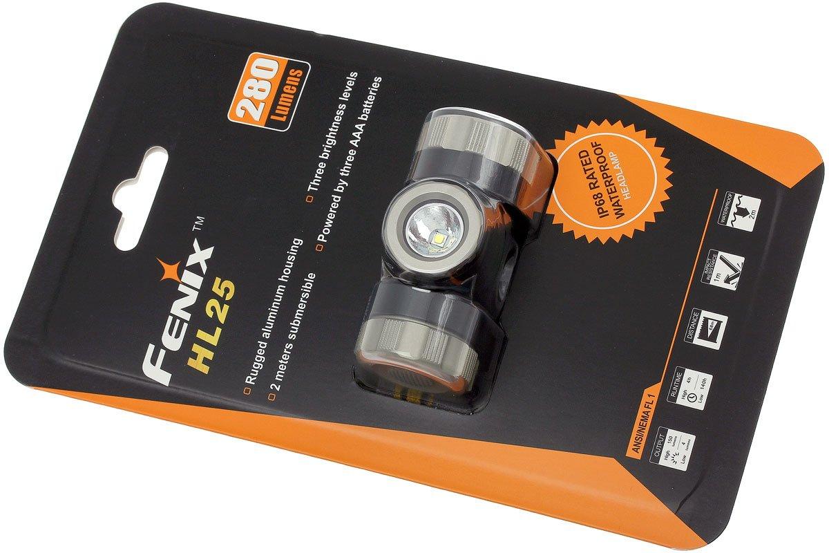 Fenix HL25 LED-head lamp, grey | Advantageously shopping at ...