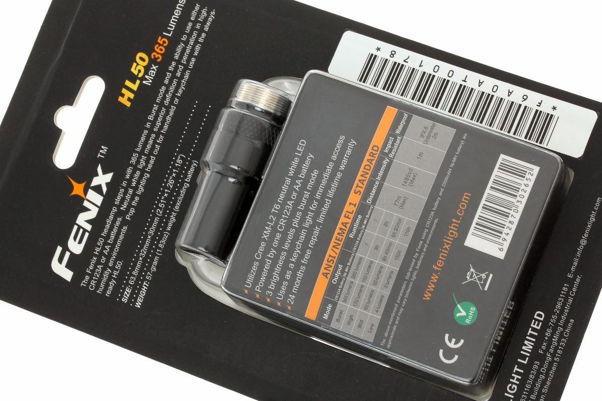 Lampe frontale Fenix HL50 LED | Achetez à prix avantageux chez knivesandtools.fr