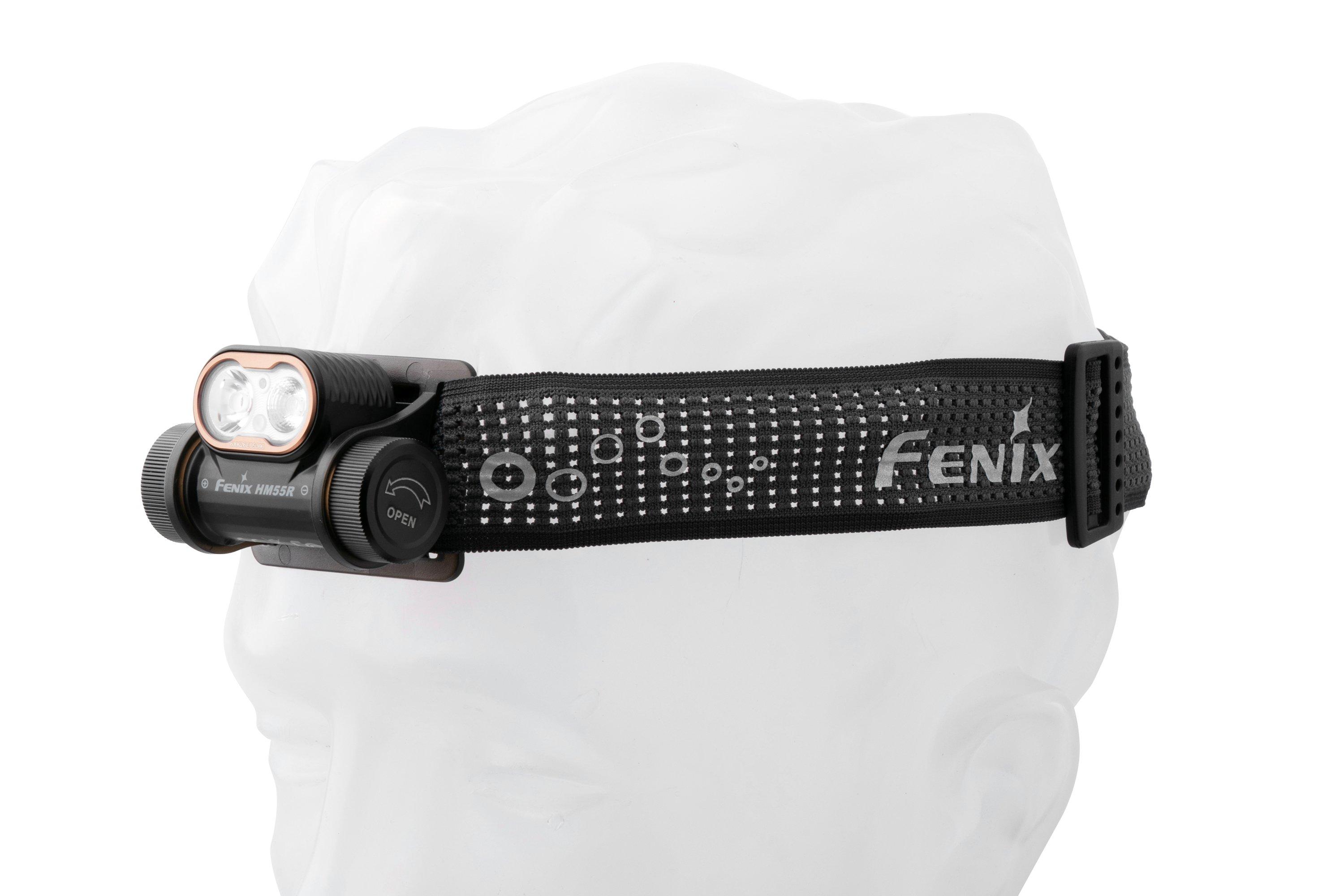 Fenix HM55R rechargeable head torch, 1200 lumens, Black ...