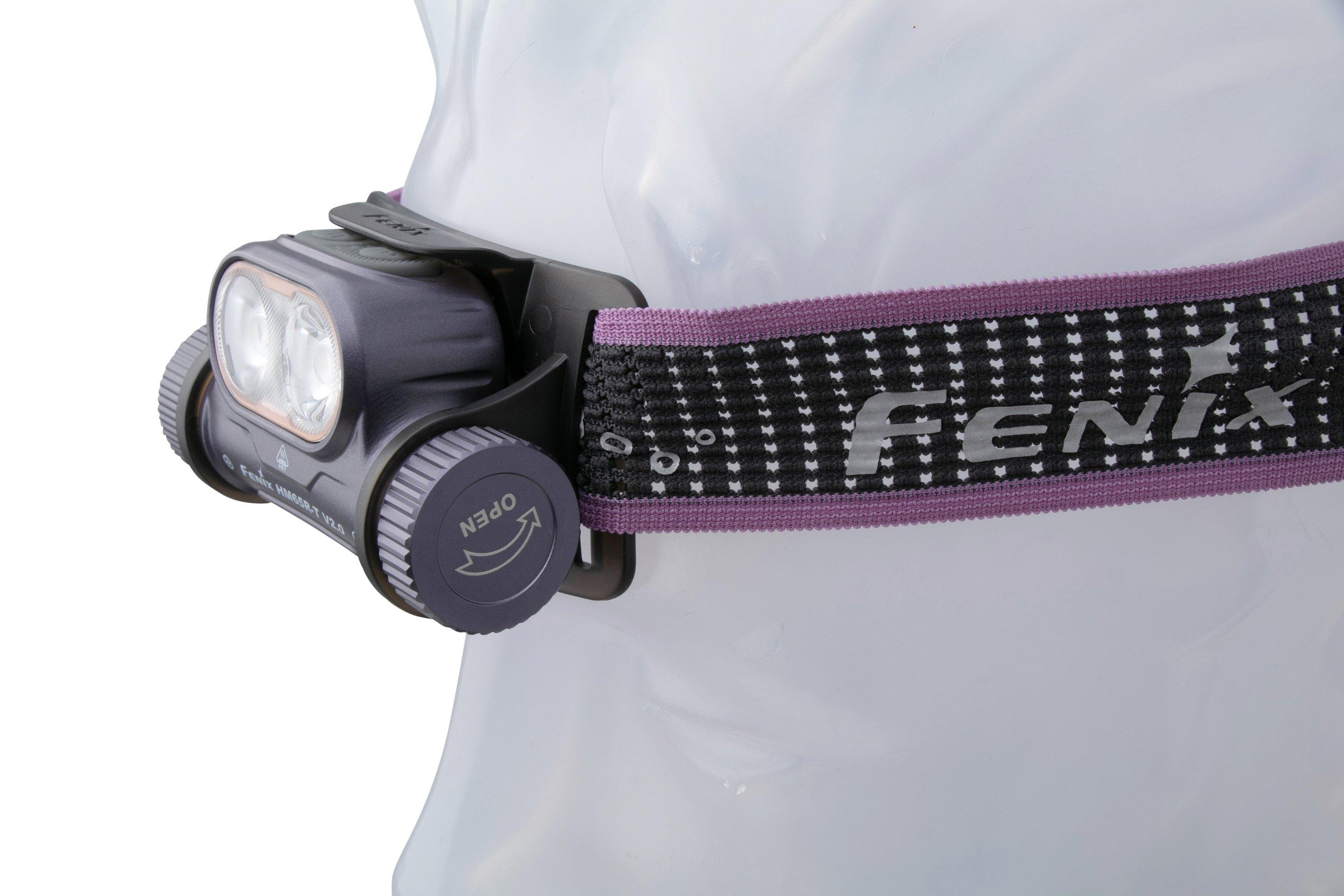 Fenix HM65R-T V2.0 Dark Purple, oplaadbare hoofdlamp, 1600 lumen ...