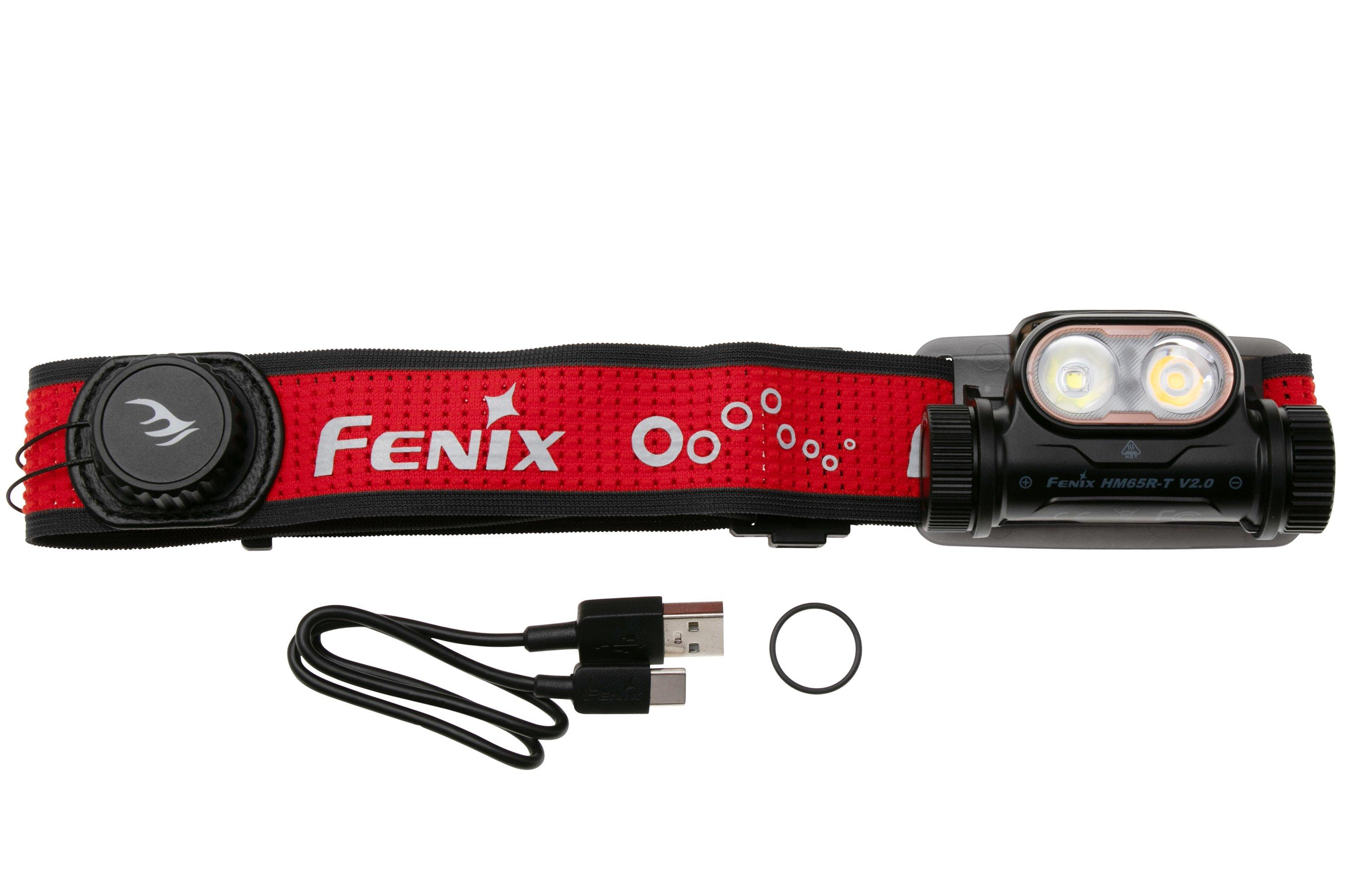 Fenix HM65R-T V2.0 Black, oplaadbare hoofdlamp, 1600 lumen | Voordelig ...